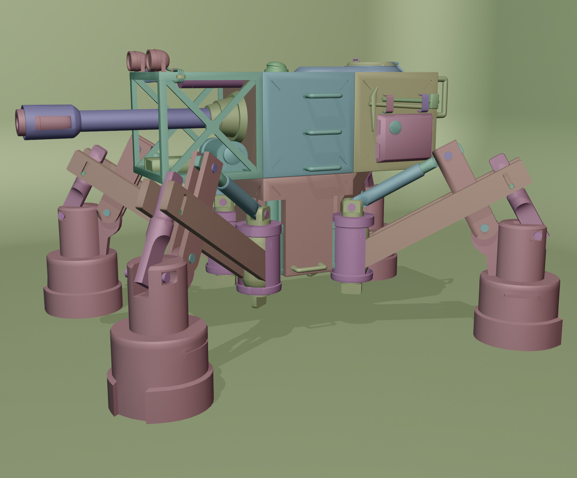 ArtStation - T-SHAPE low-poly 3D model