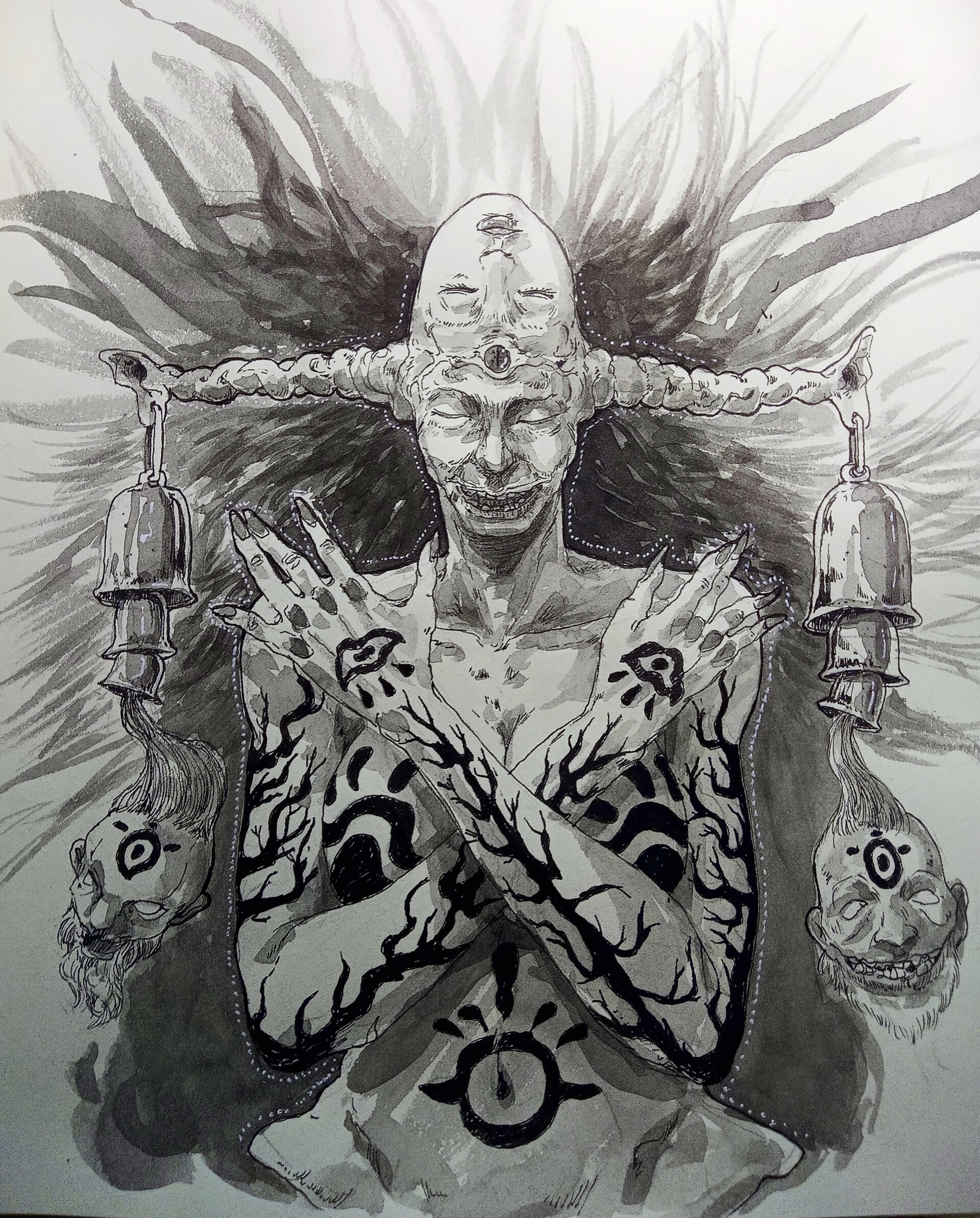 ArtStation - Day 31 tatau god Congratulation to me....