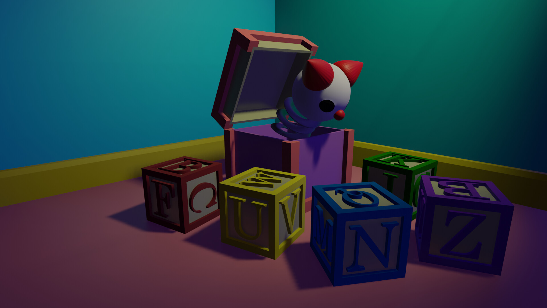 ArtStation - Clown and letters