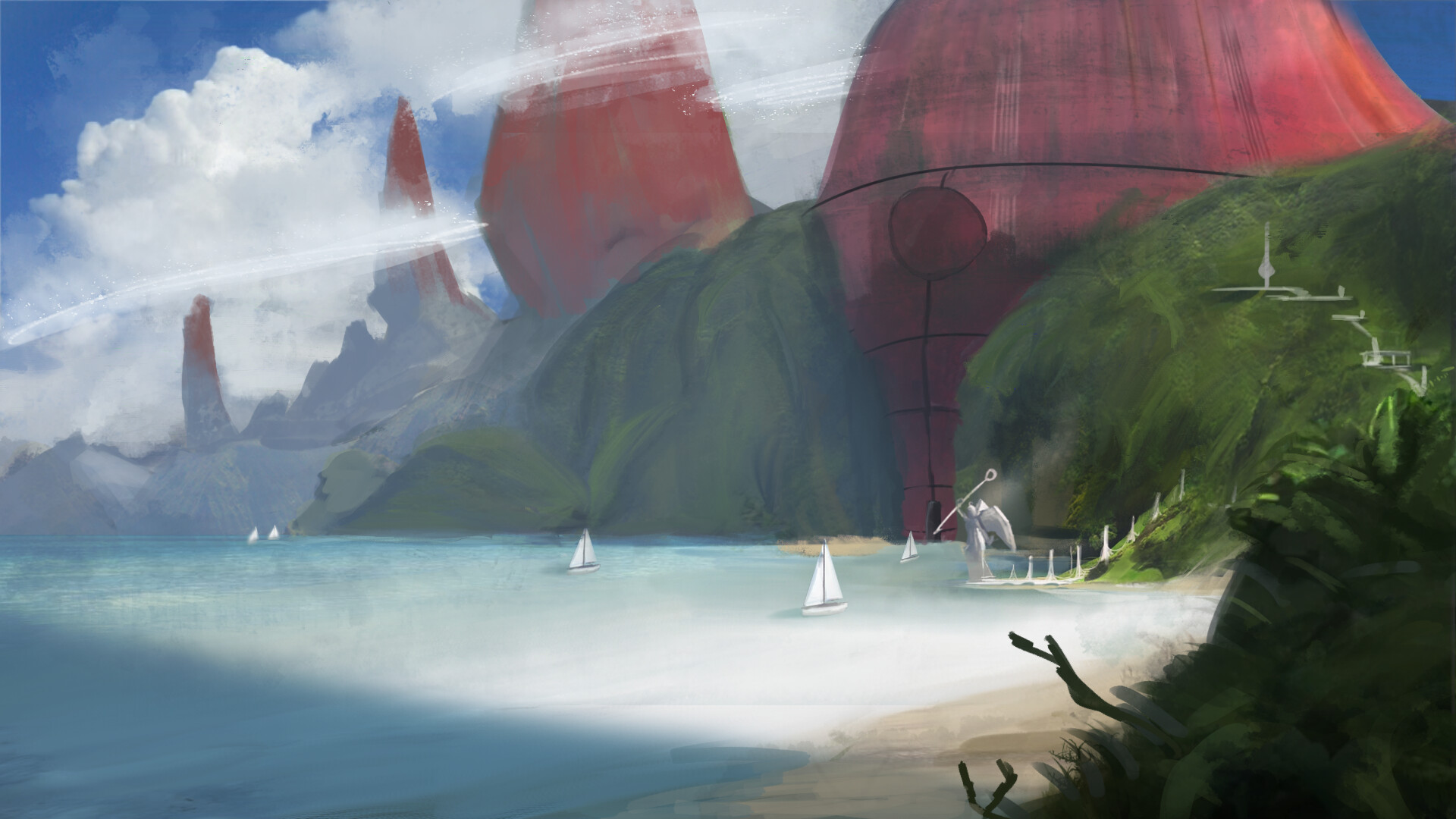 ArtStation - Marc Brunet - Matte Painting 101 Tutorial Study 2