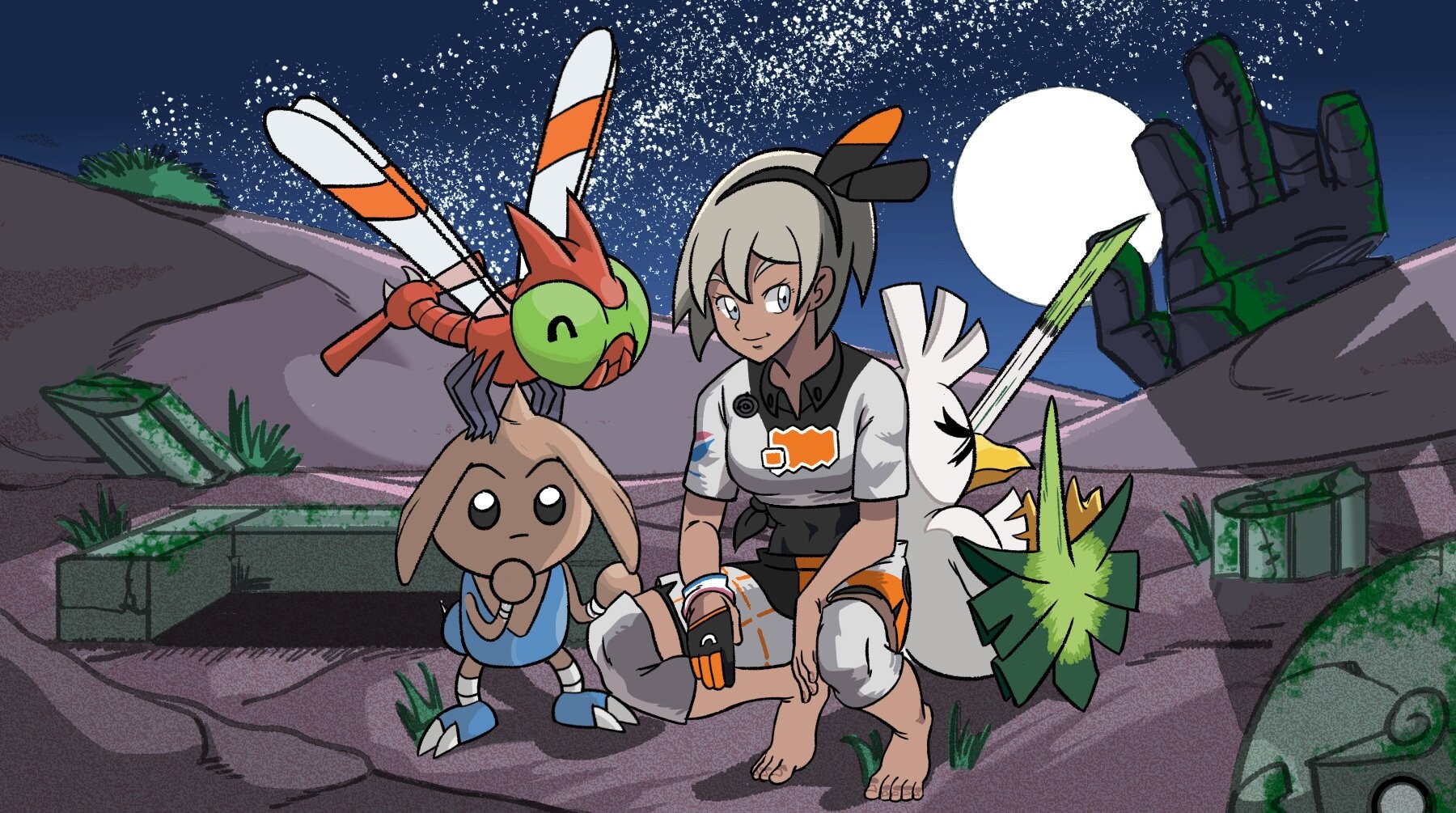 ArtStation - Bea from pokemon