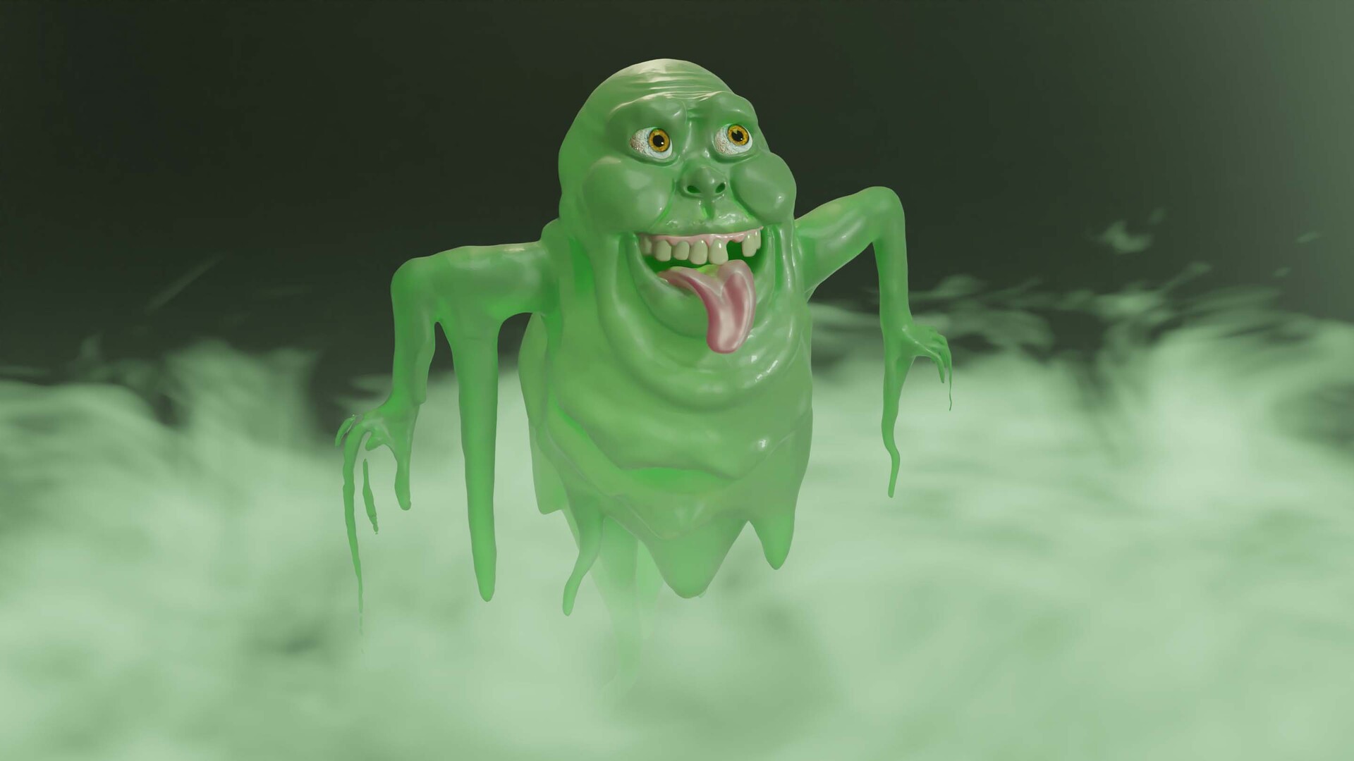 ArtStation - Slimer from Ghostbusters