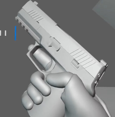 ArtStation - P320 Viewmodel Reload (3D Animation)