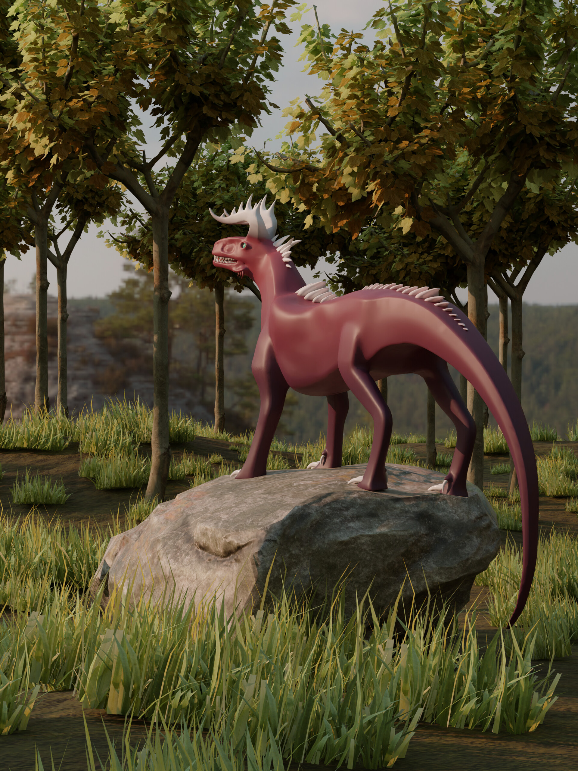 ArtStation - Elk Dragon 01