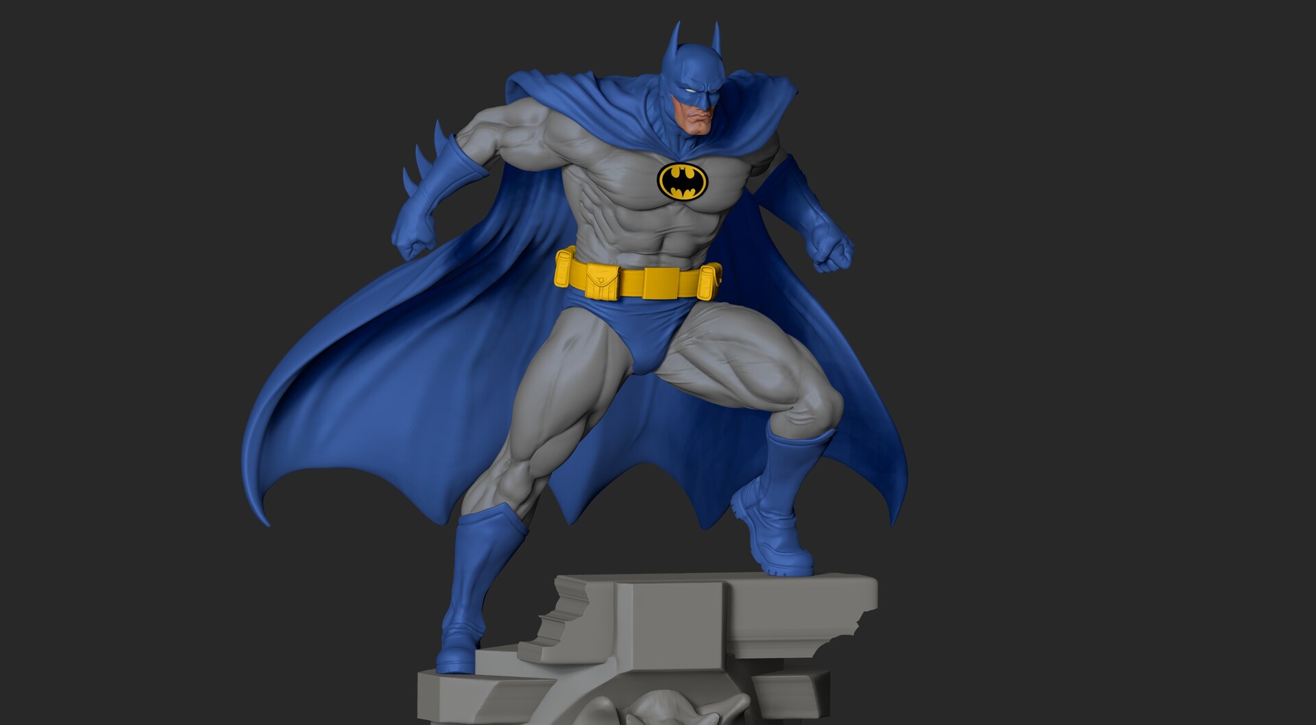 ArtStation - BATMAN - Digital sculpt for 3d Printing (In progress)