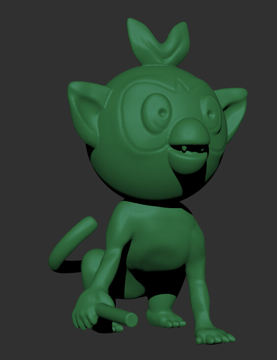 ArtStation - Simple Grookey Figure
