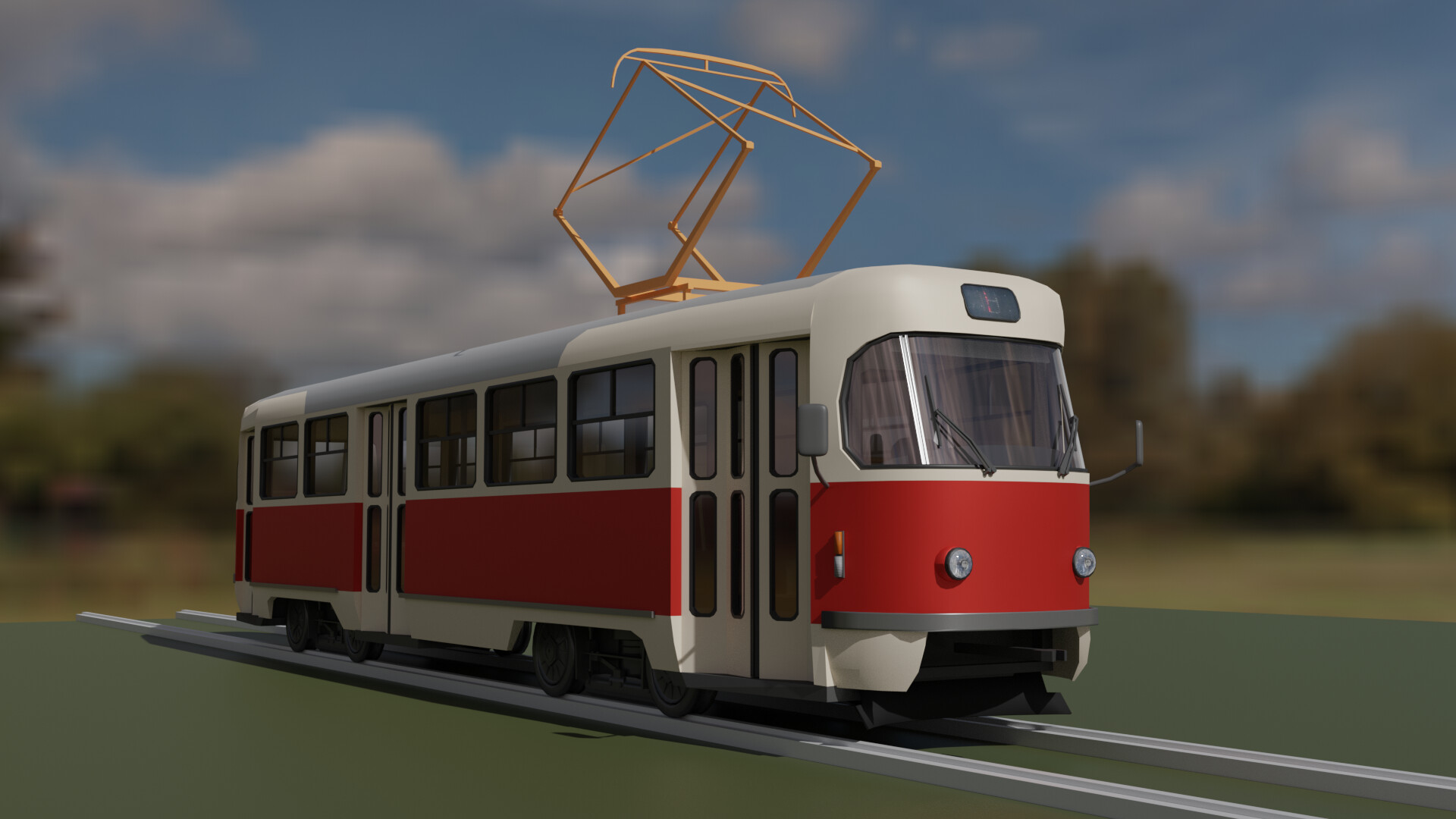 ArtStation - Tram Tatra T3