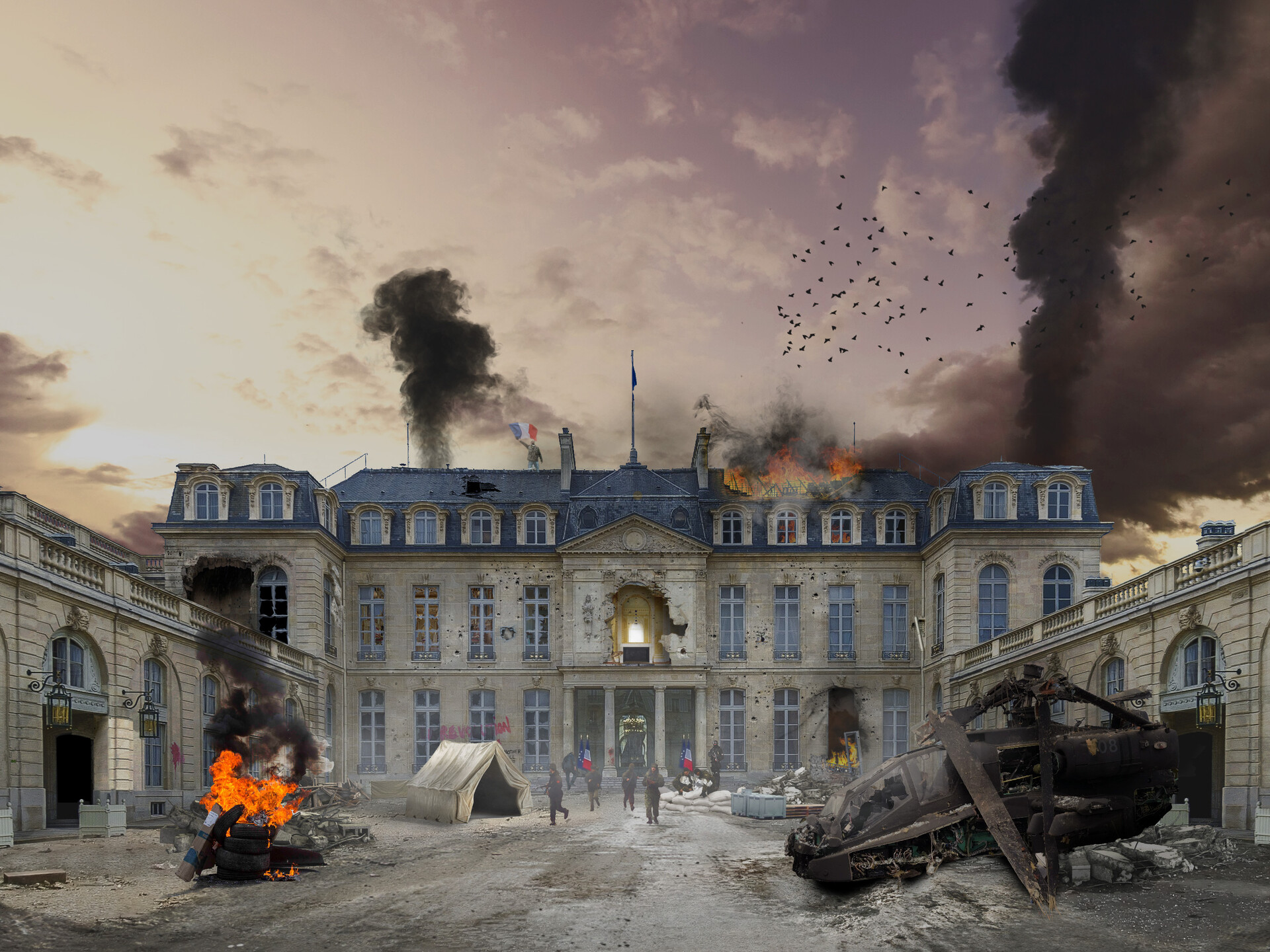 ArtStation - L'Elysée en temps de guerre