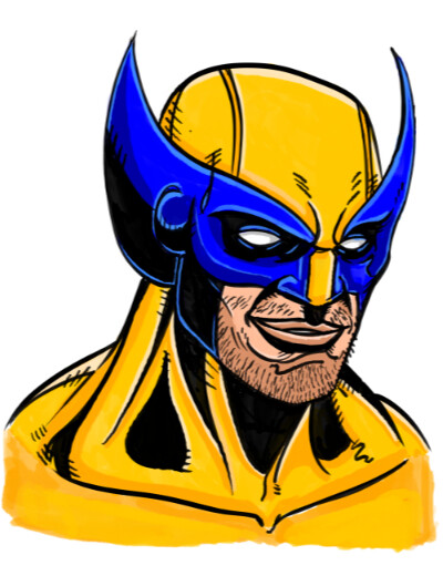 ArtStation - Wolverine headshot