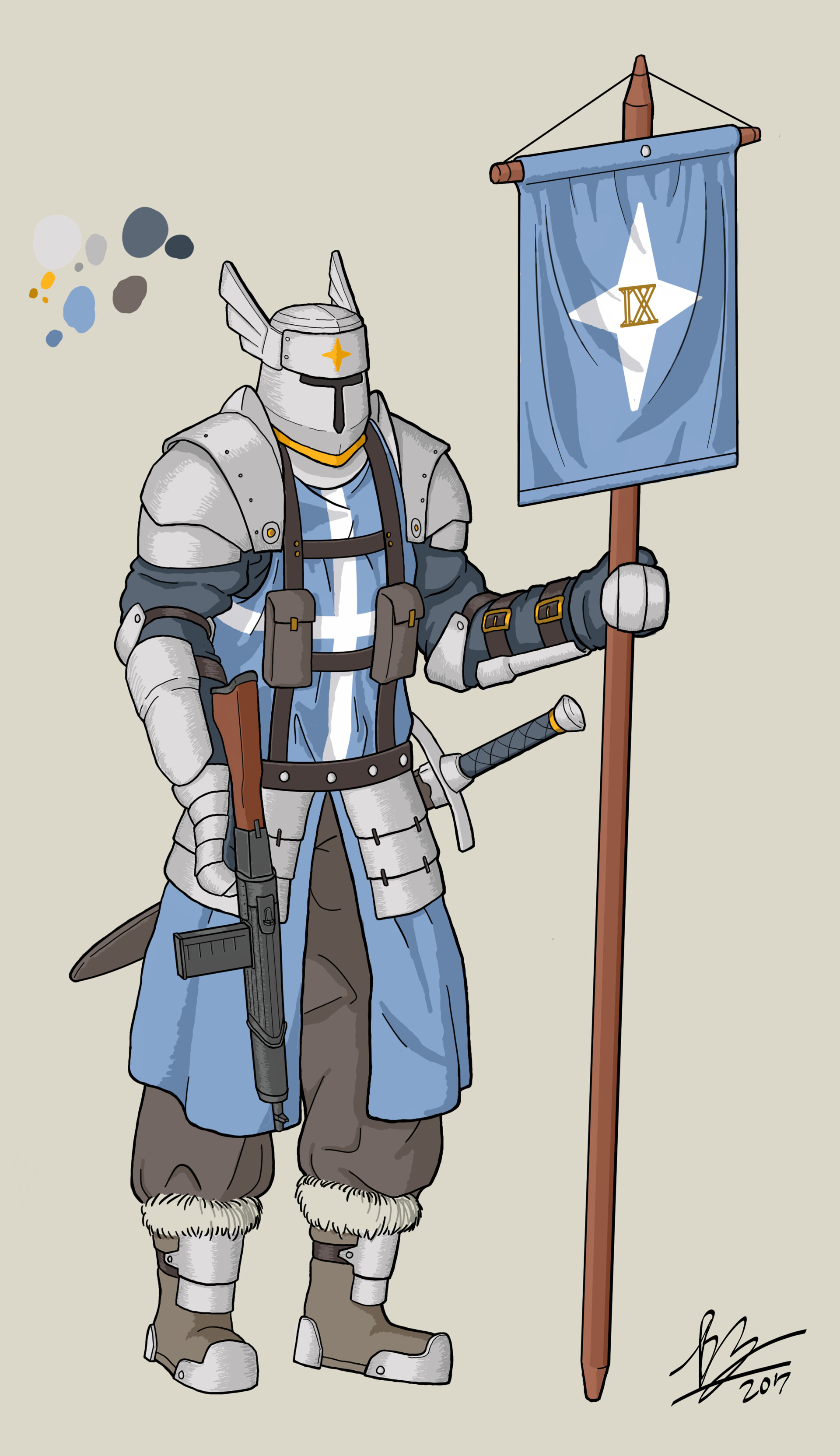 ArtStation - RuneScape - White Knight Dieselpunk redesign (2017)