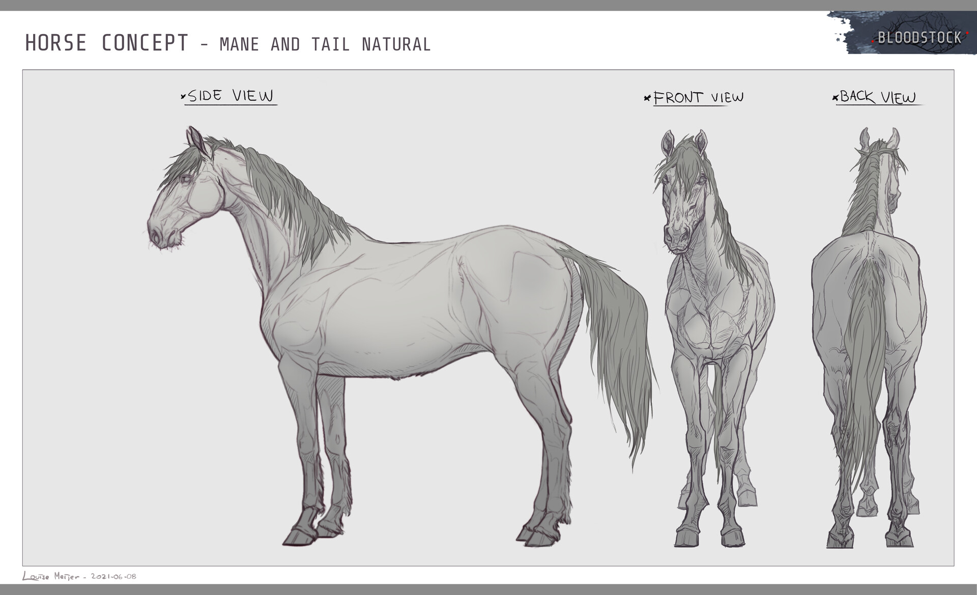 how to draw horse gear