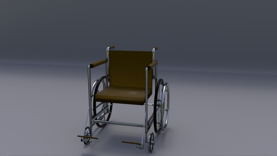 ArtStation - Low-Poly Wheelchair Model
