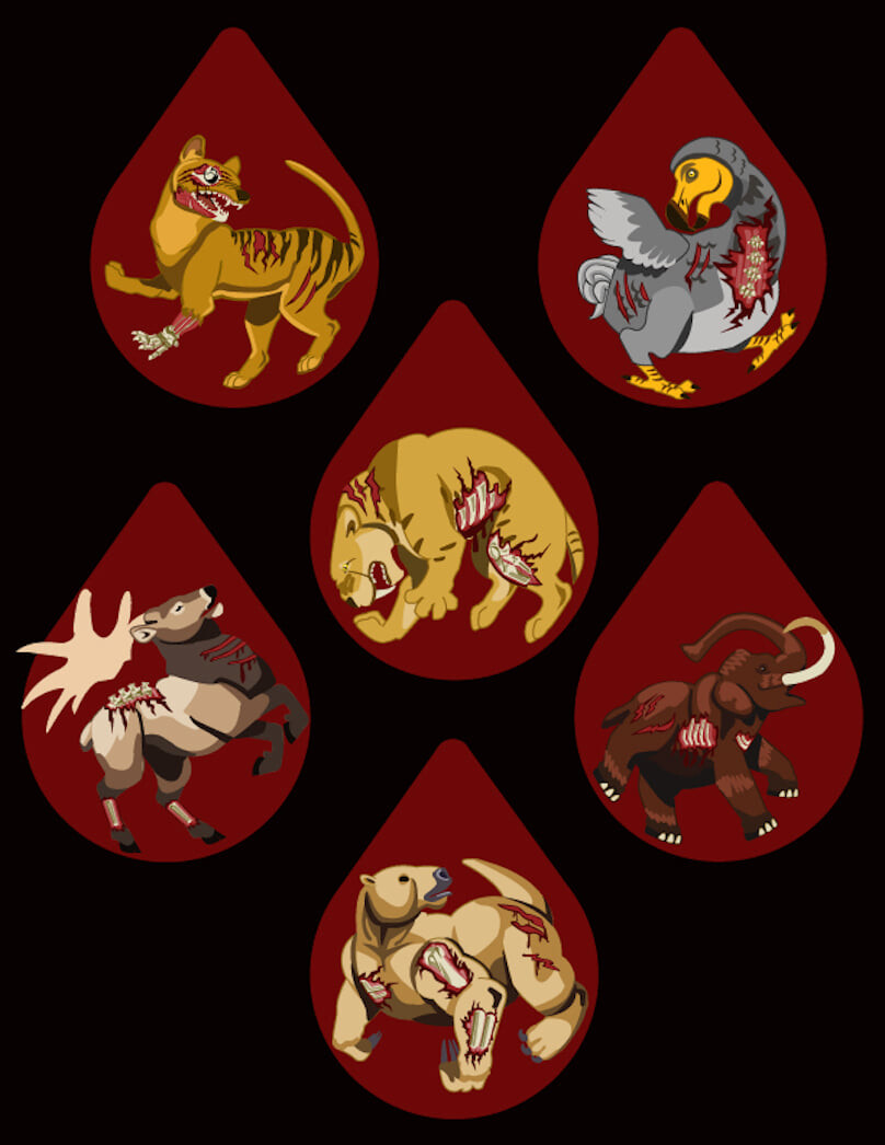 ArtStation - Revival of the Extinct - Animal Icons