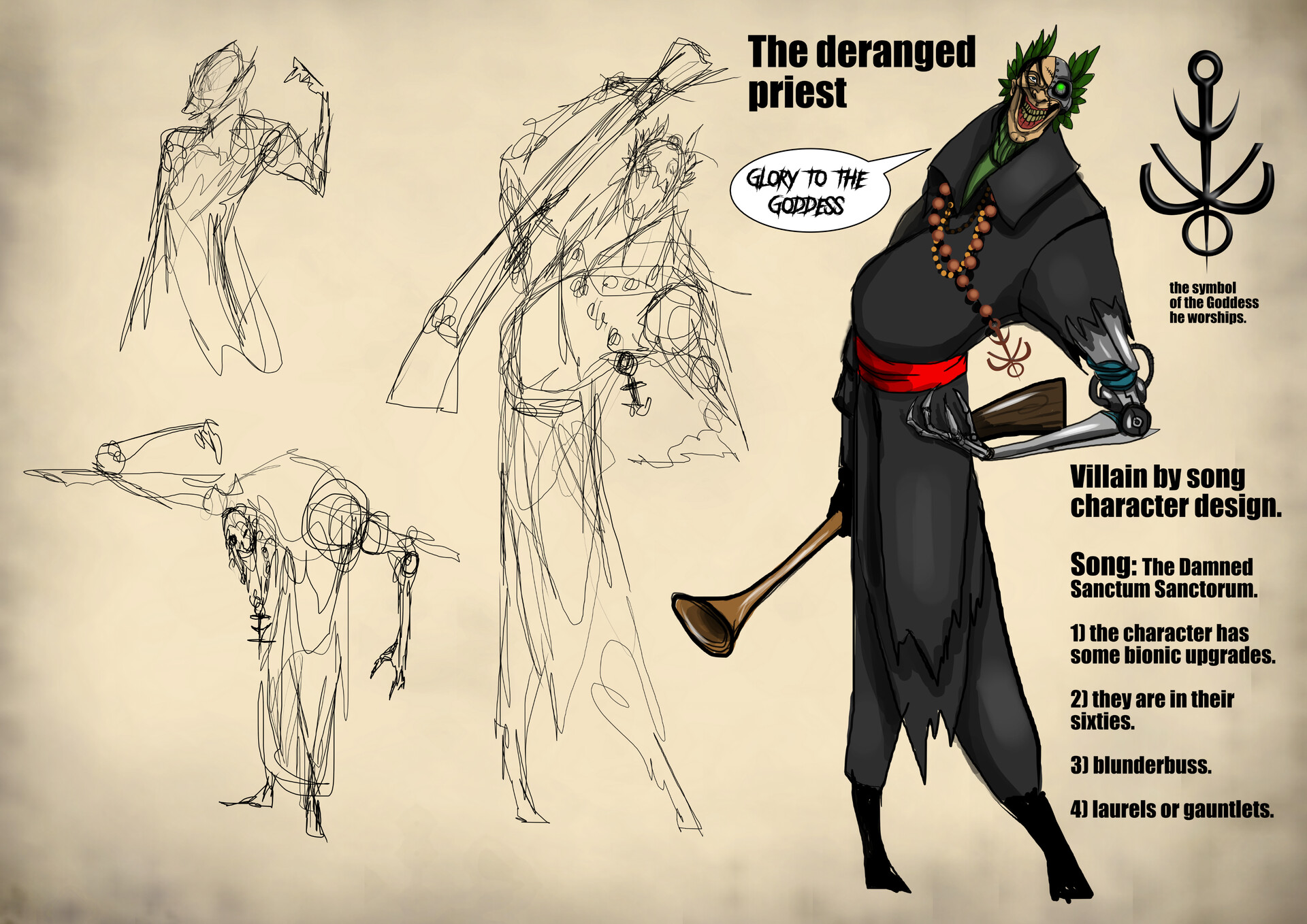 ArtStation - Villain by song character design.