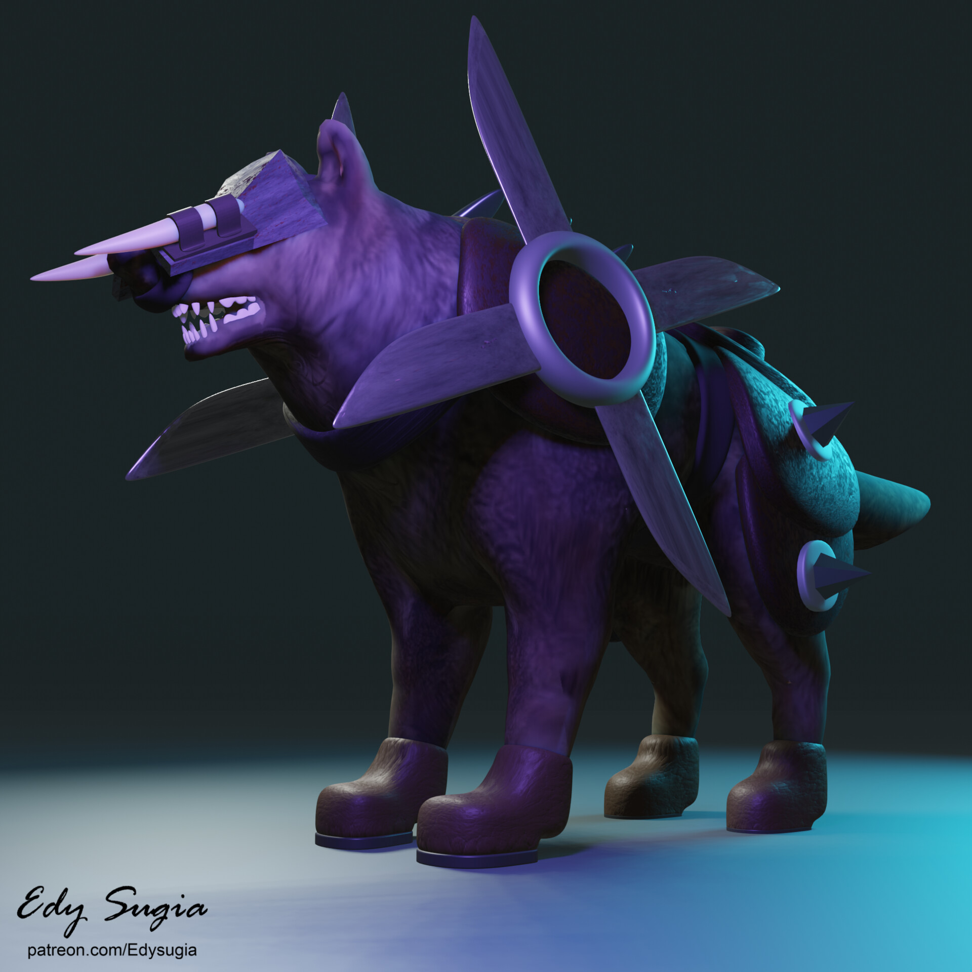 ArtStation - armored wolf