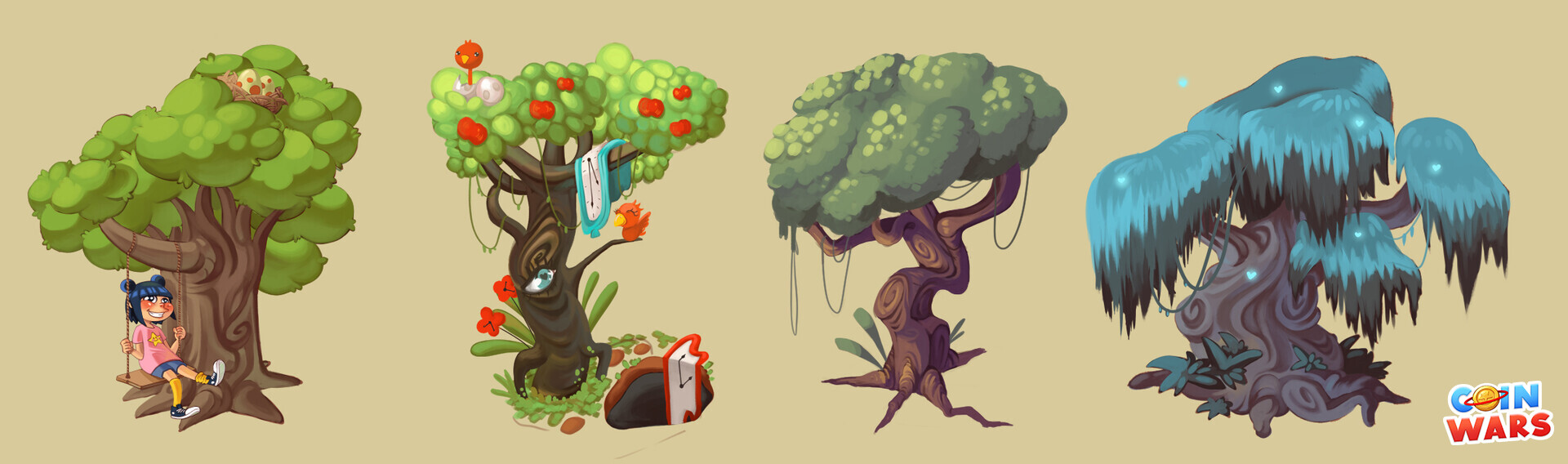 ArtStation - Tree studies