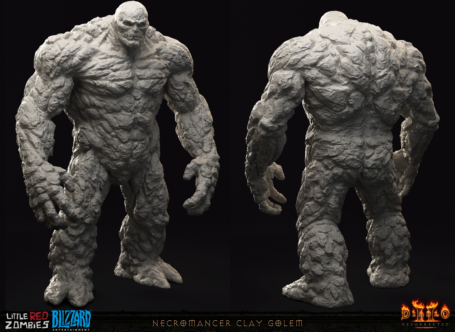 LITTLE RED ZOMBIES - Diablo II: Resurrected - Necormancer Clay Golem