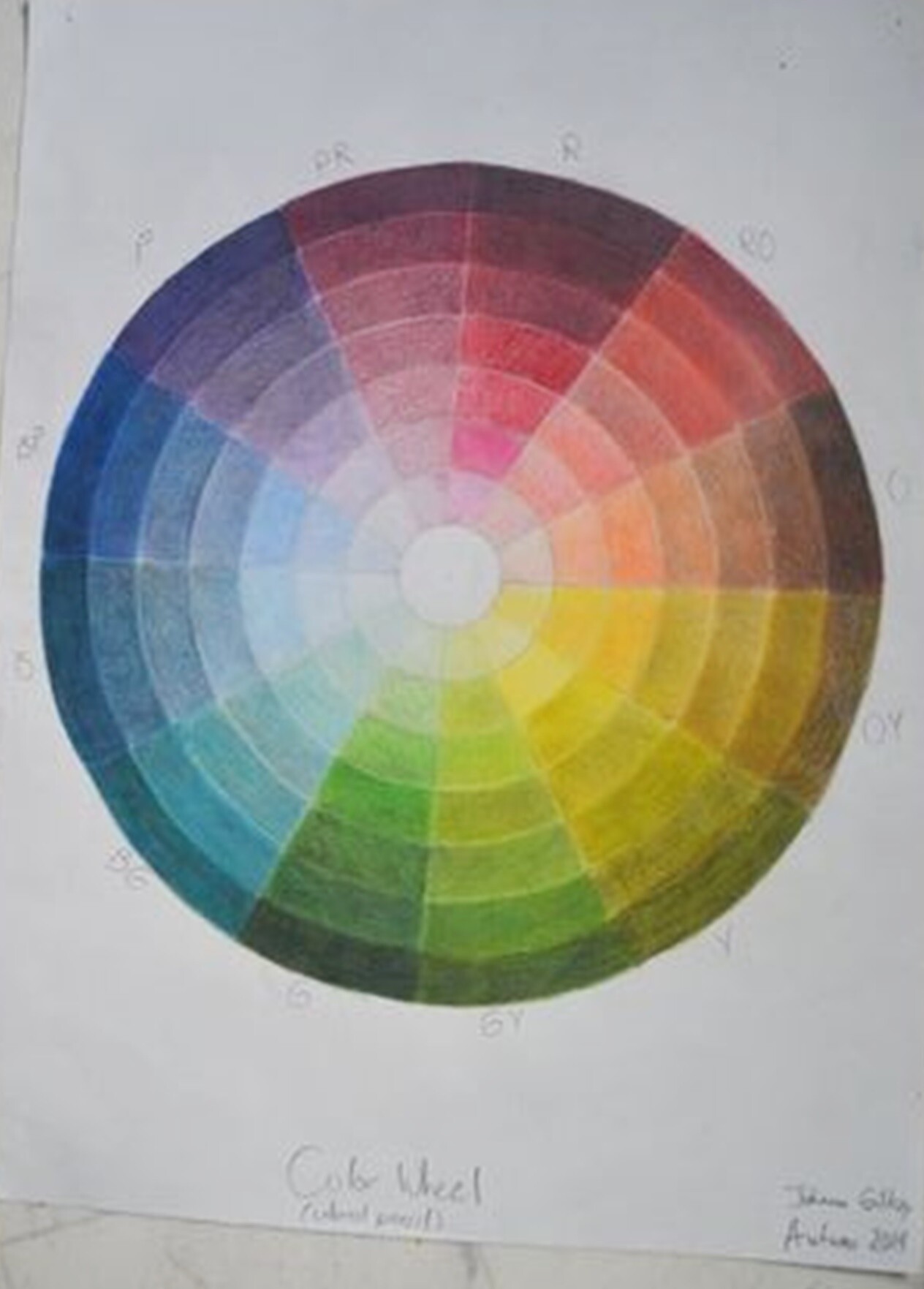 ArtStation - Color Wheel- Colored Pencil