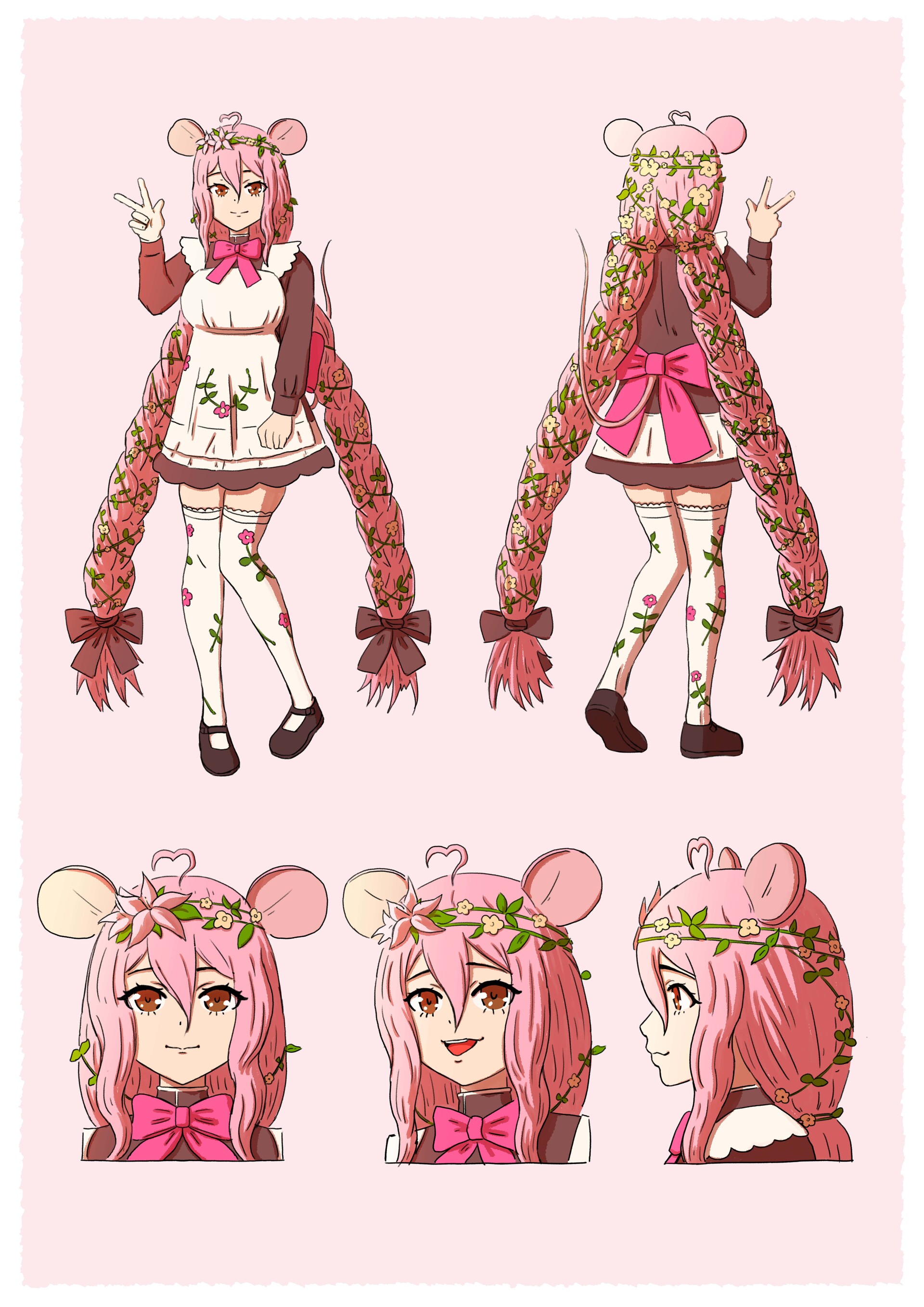 ArtStation - Flower Mouse Girl concept