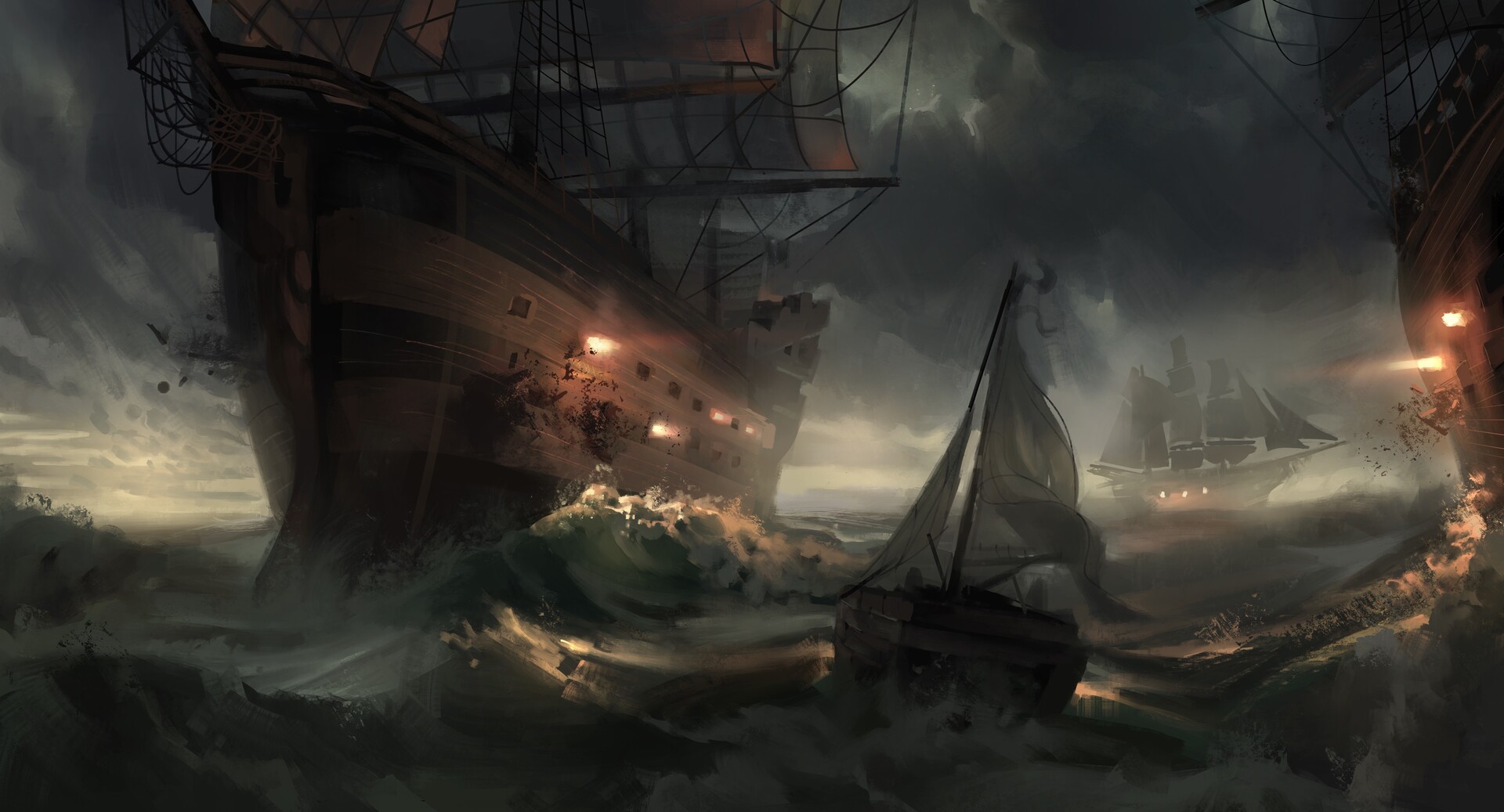 Boarding Enemy Ship by Jeremy Adams : r/Imaginaryvessels