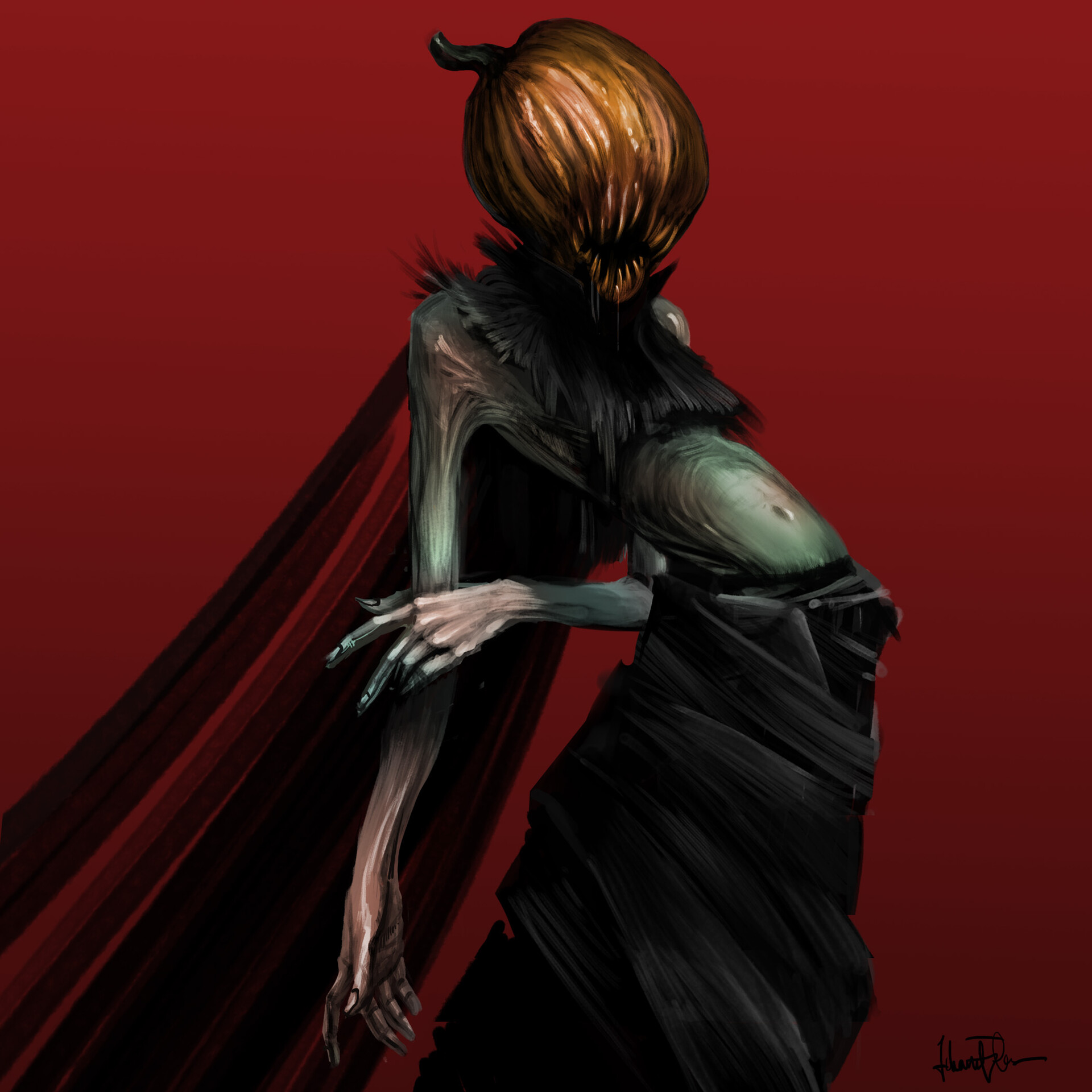 ArtStation - Pumpkin person