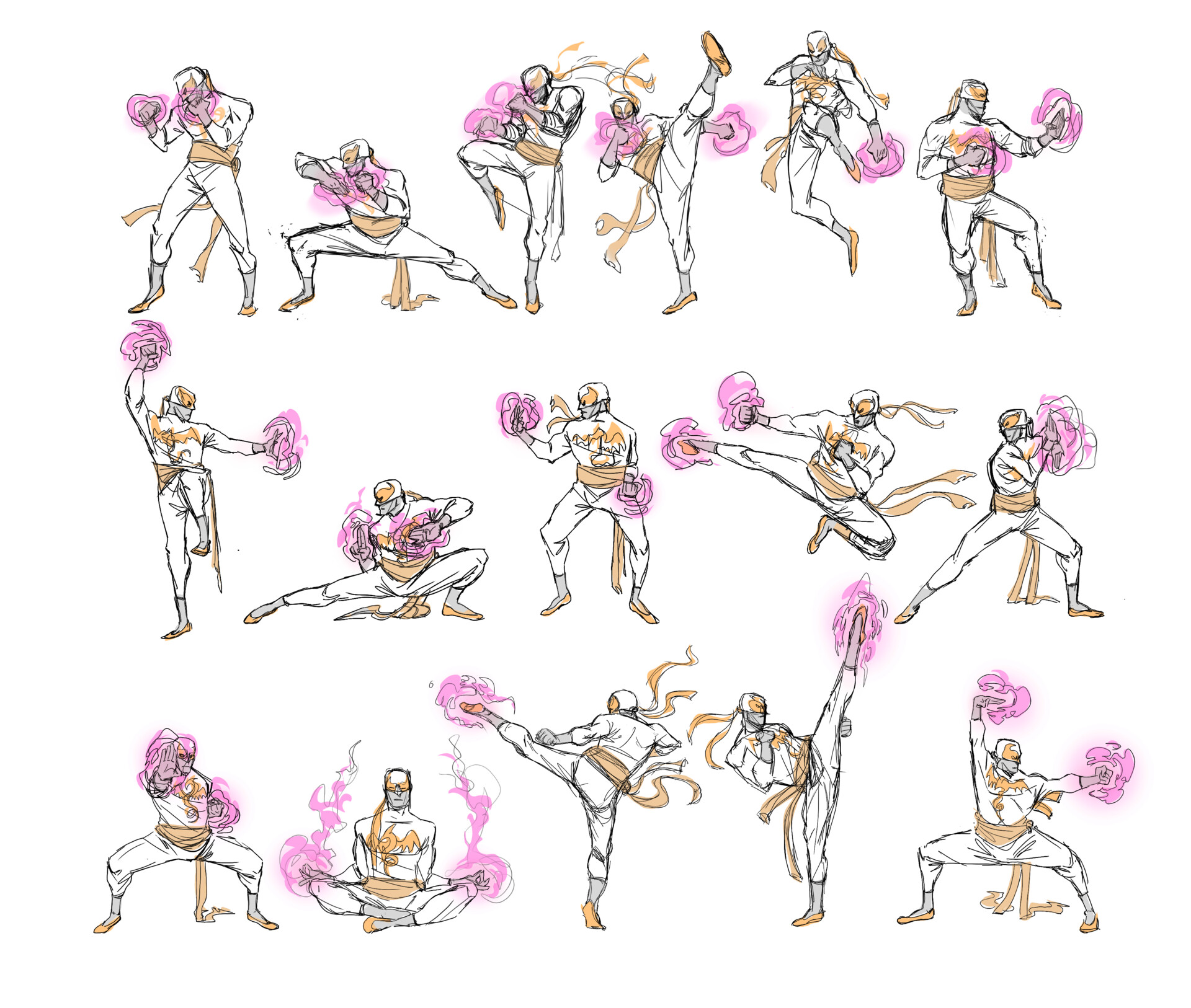 fist fight drawing reference