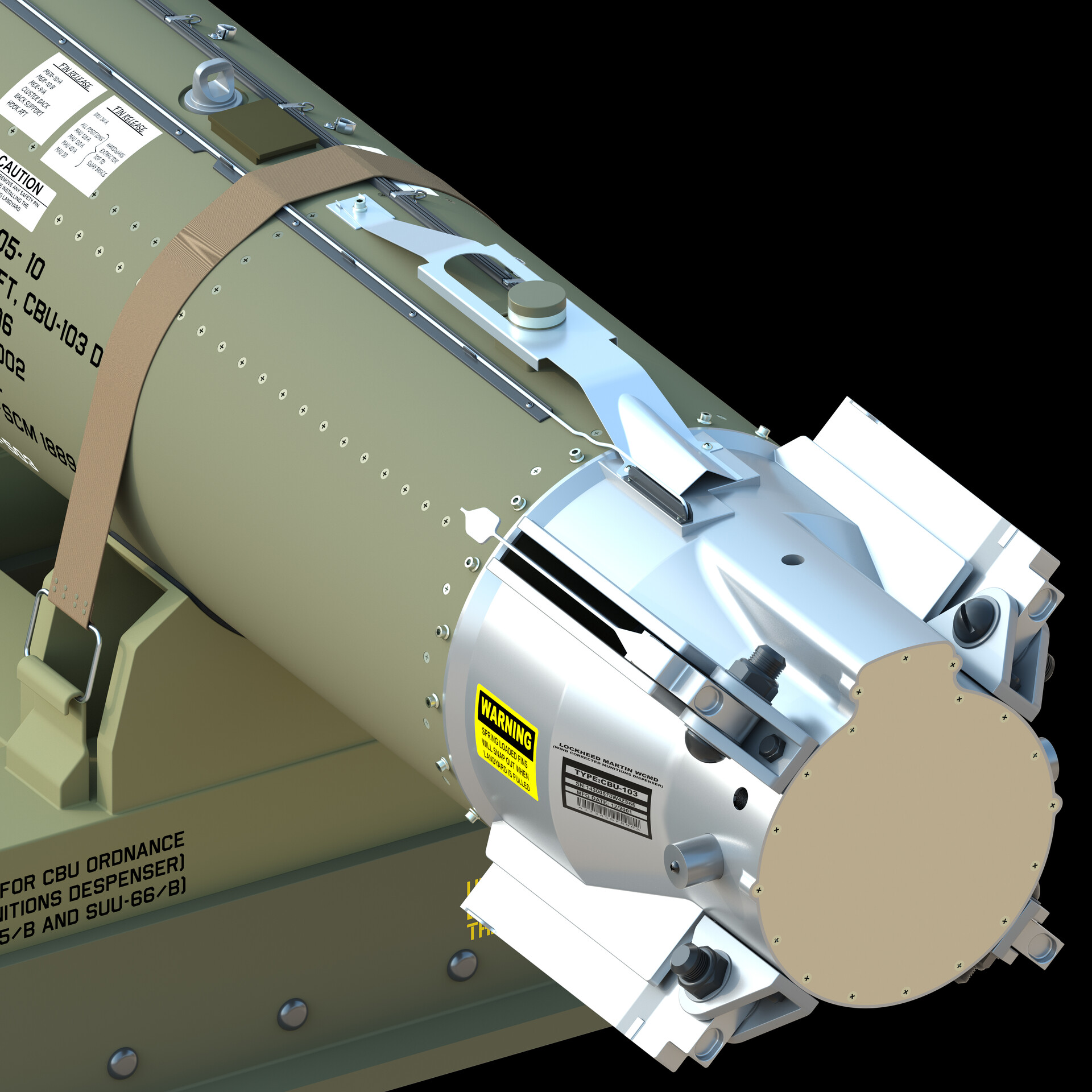 Edgar B - CBU-87 and CBU-103 Combined Effects Munitions on platform