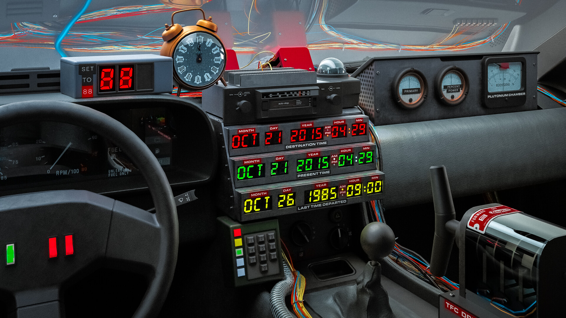 Delorean Time Machine Interior