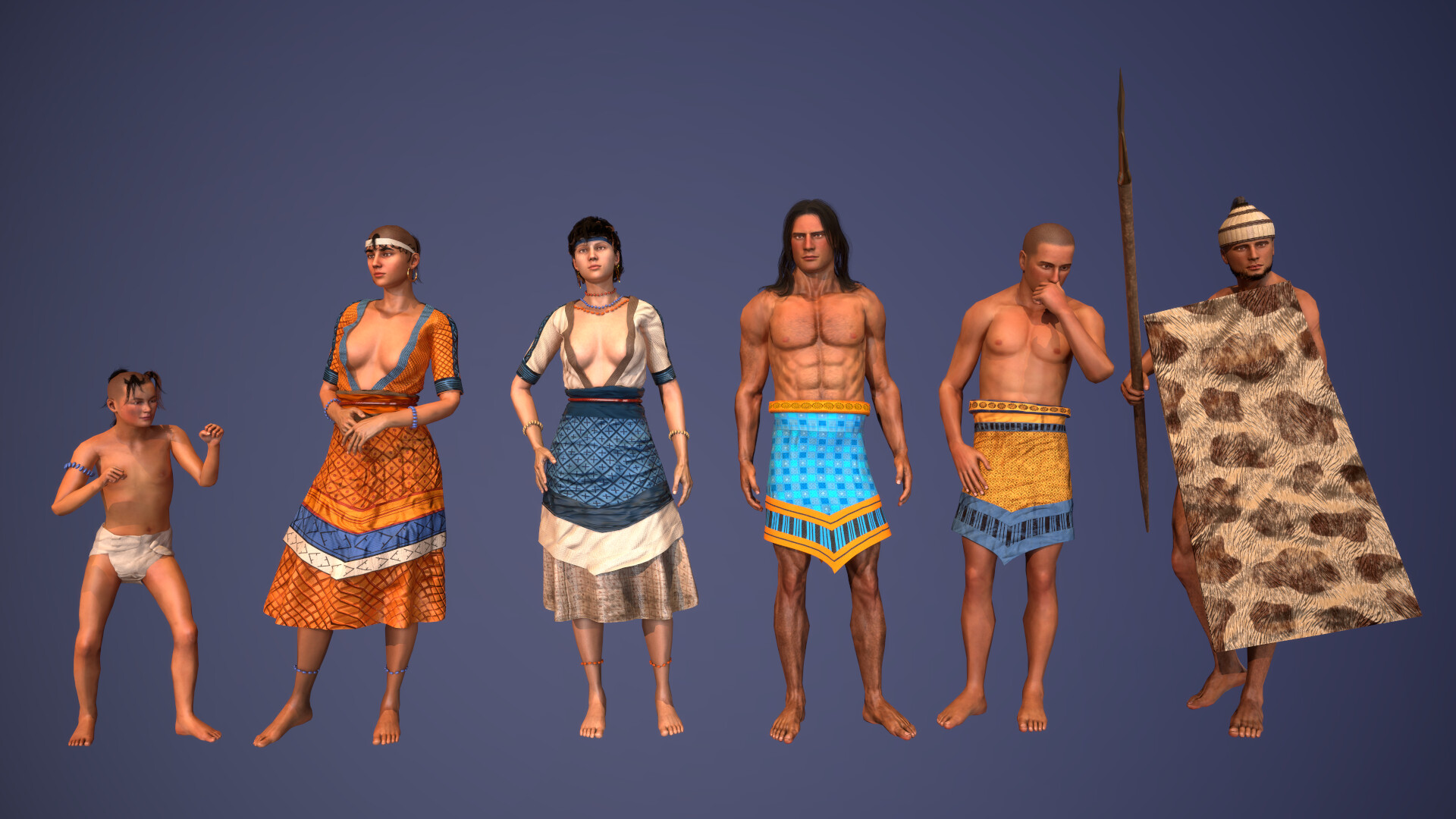 ArtStation - Thera Characters c.1625 BCE