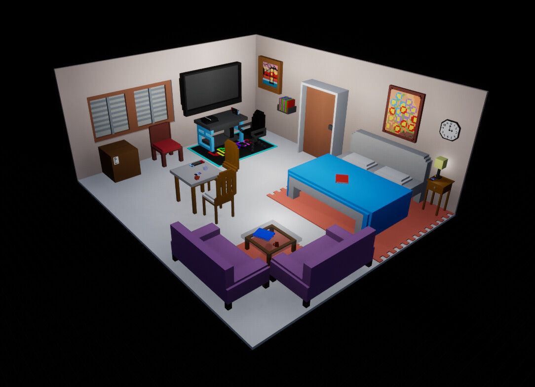 ArtStation - Capstone Project 1 Hypercasual mobile game voxel models ...