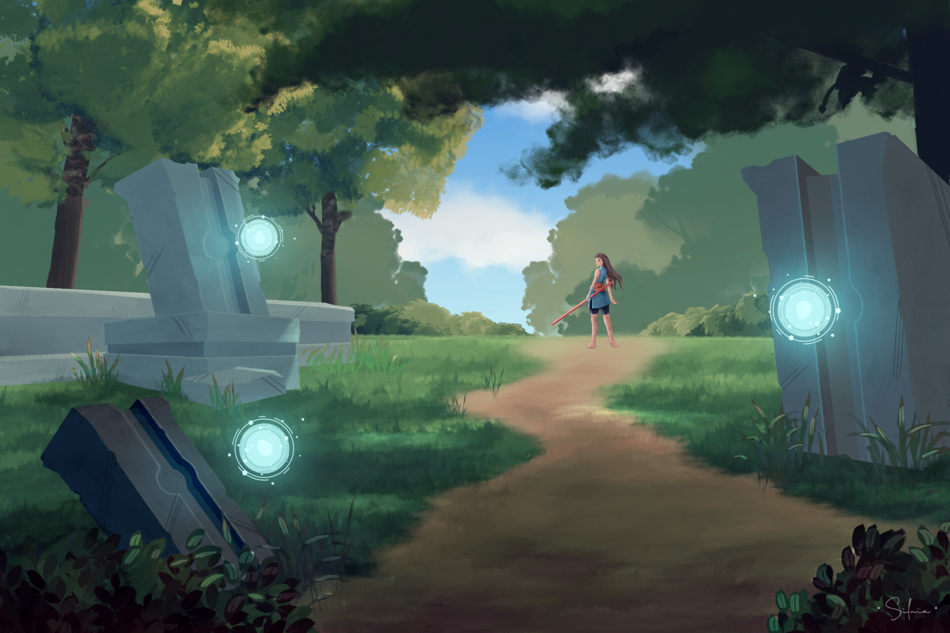 ArtStation - Overgrown ruins