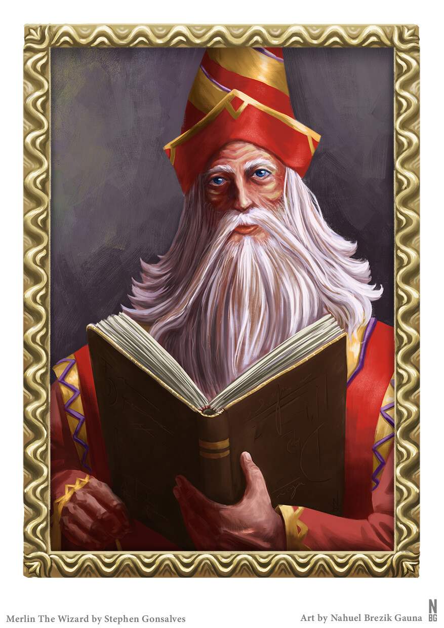 Merlin Wizard Art
