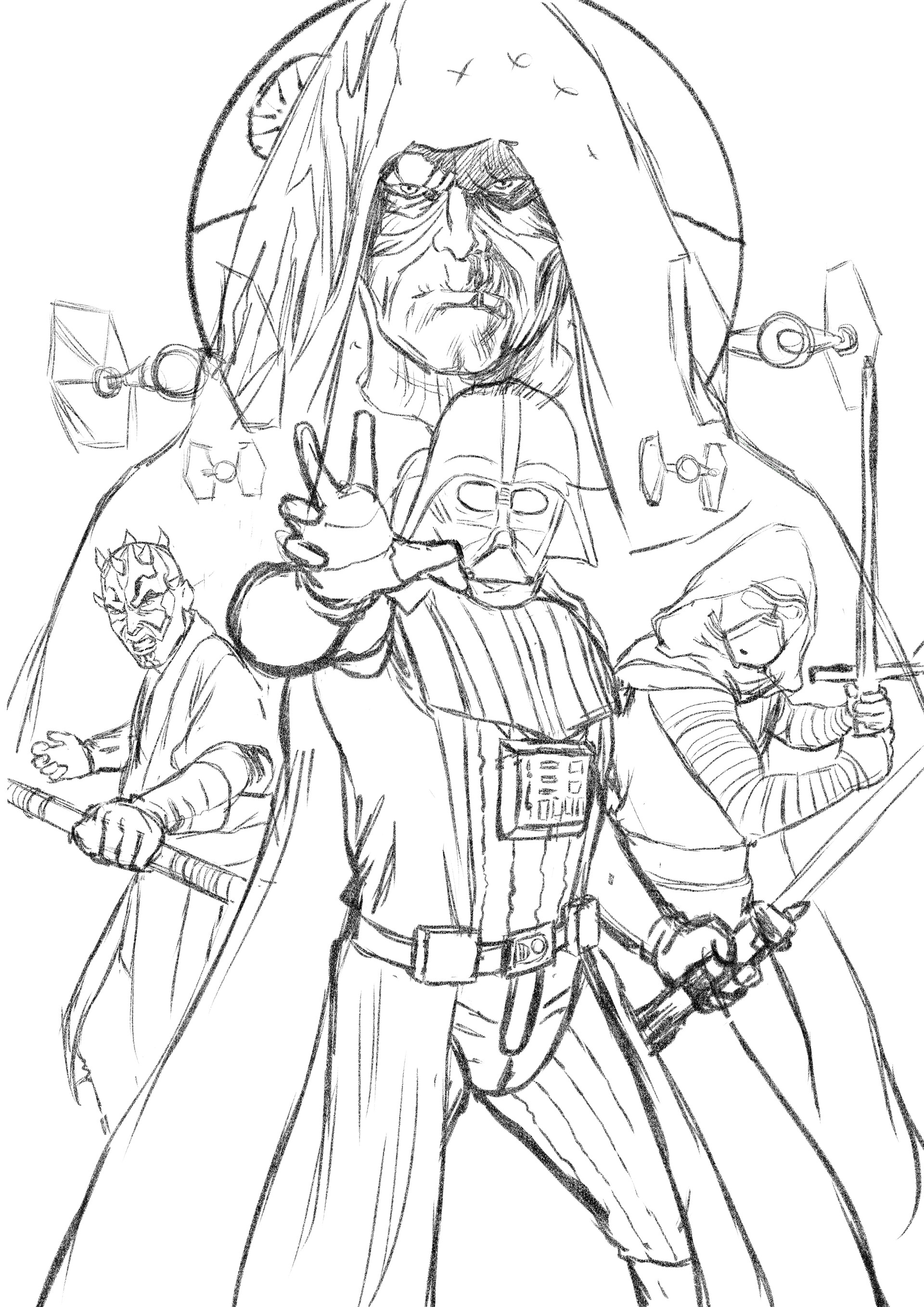 dark side coloring pages