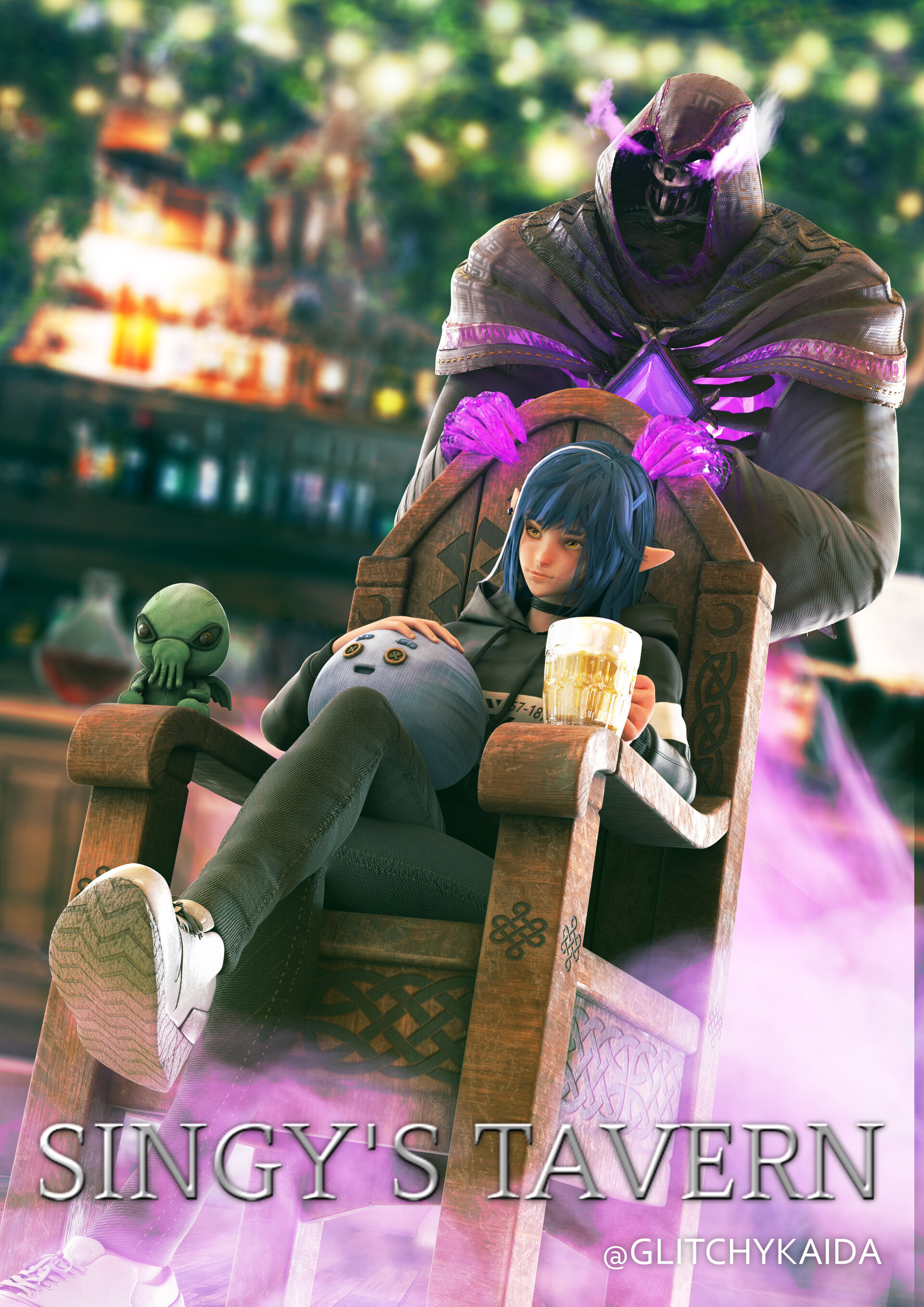 ArtStation - 『 SINGY』VTUBER Fanart 2