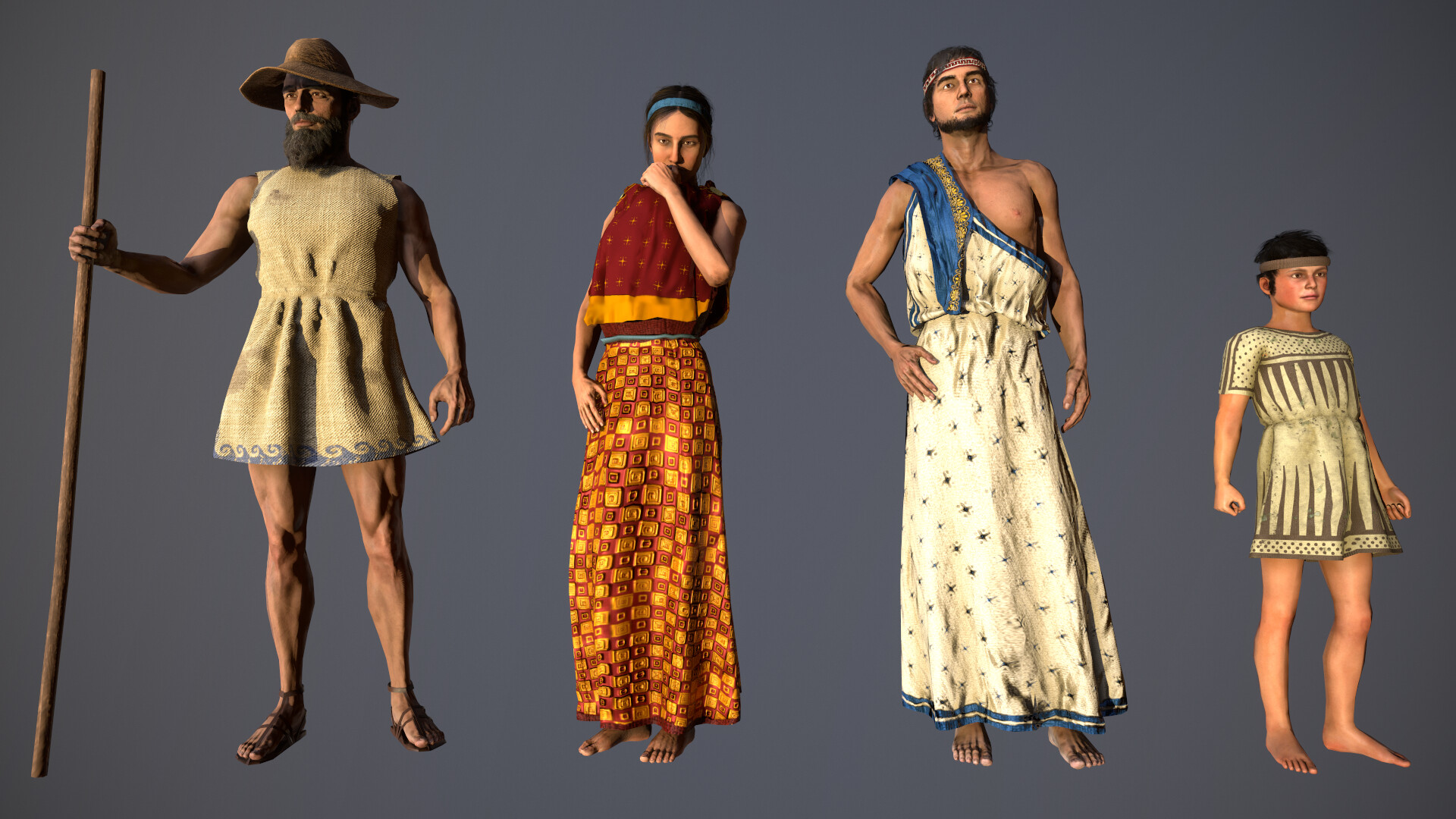 ArtStation - Athens Characters c.450 BCE