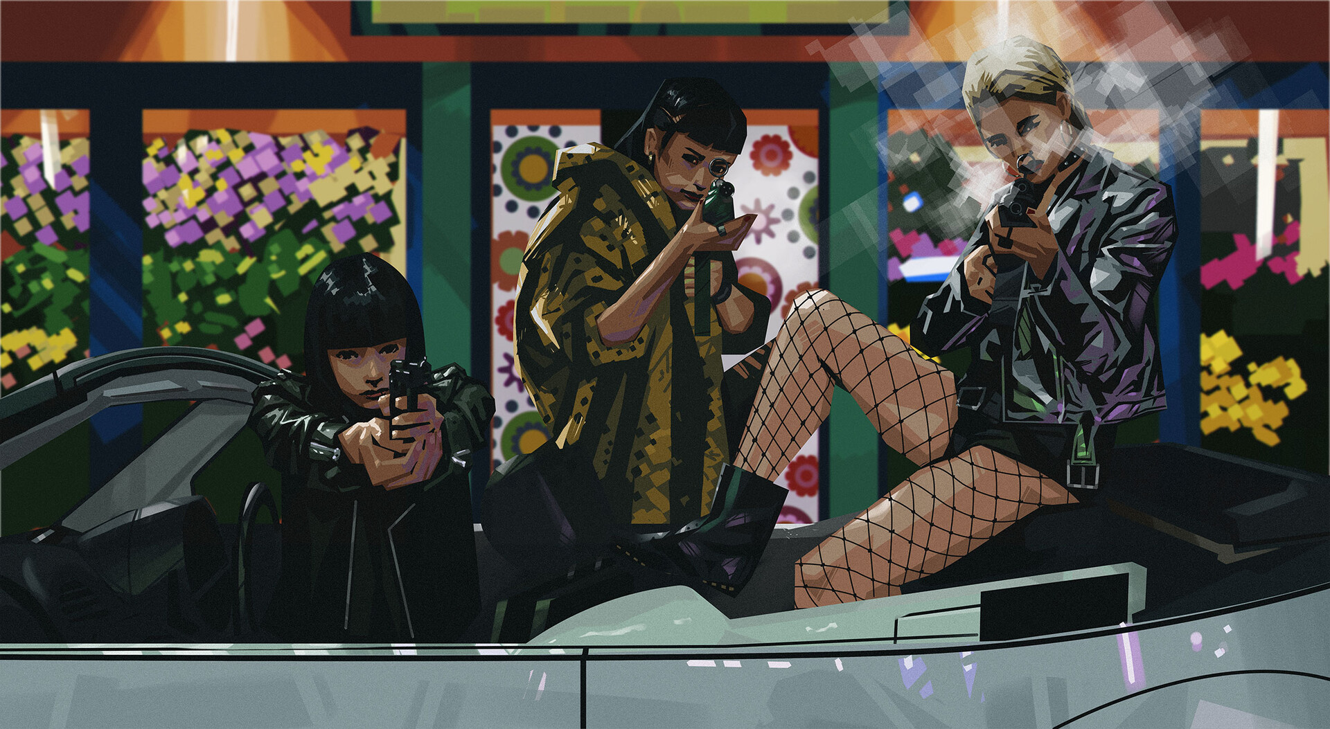 ArtStation - Tokyo Vampire Hotel - the shootout