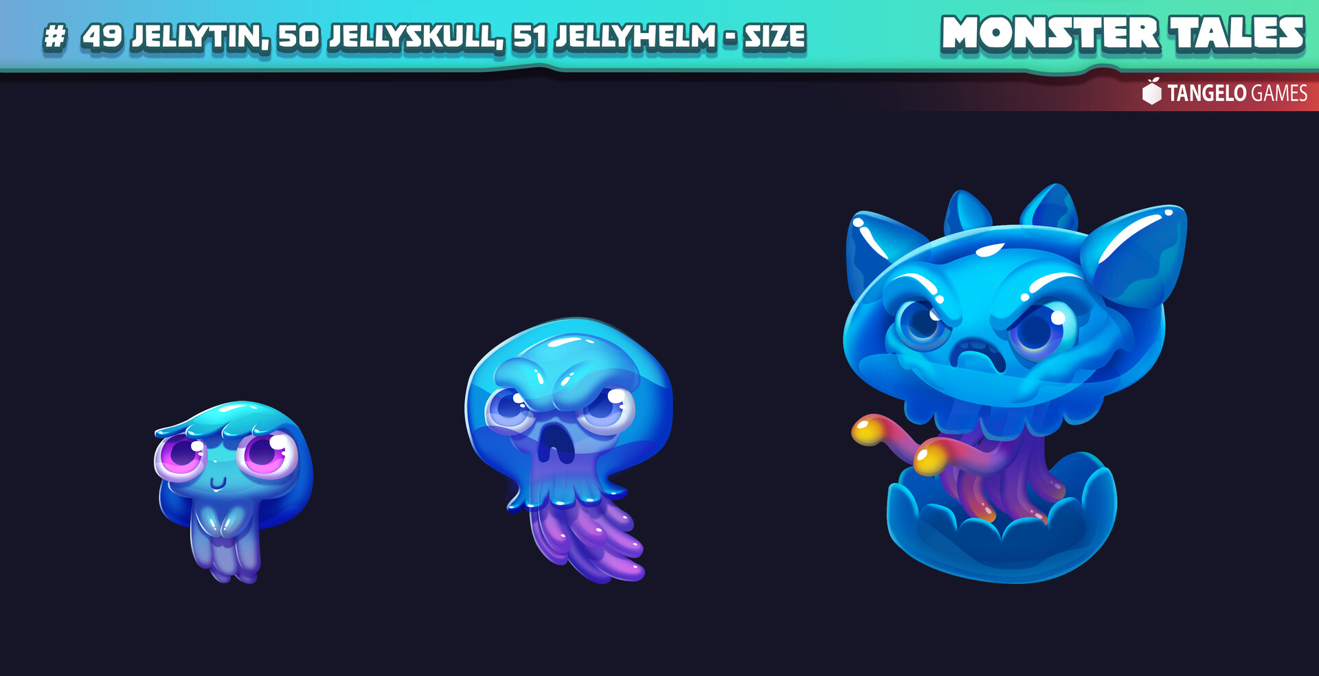 Dani Sepúlveda (Yizard) - Monster Tales Jellytin, Jellyskull and Jellyhelm
