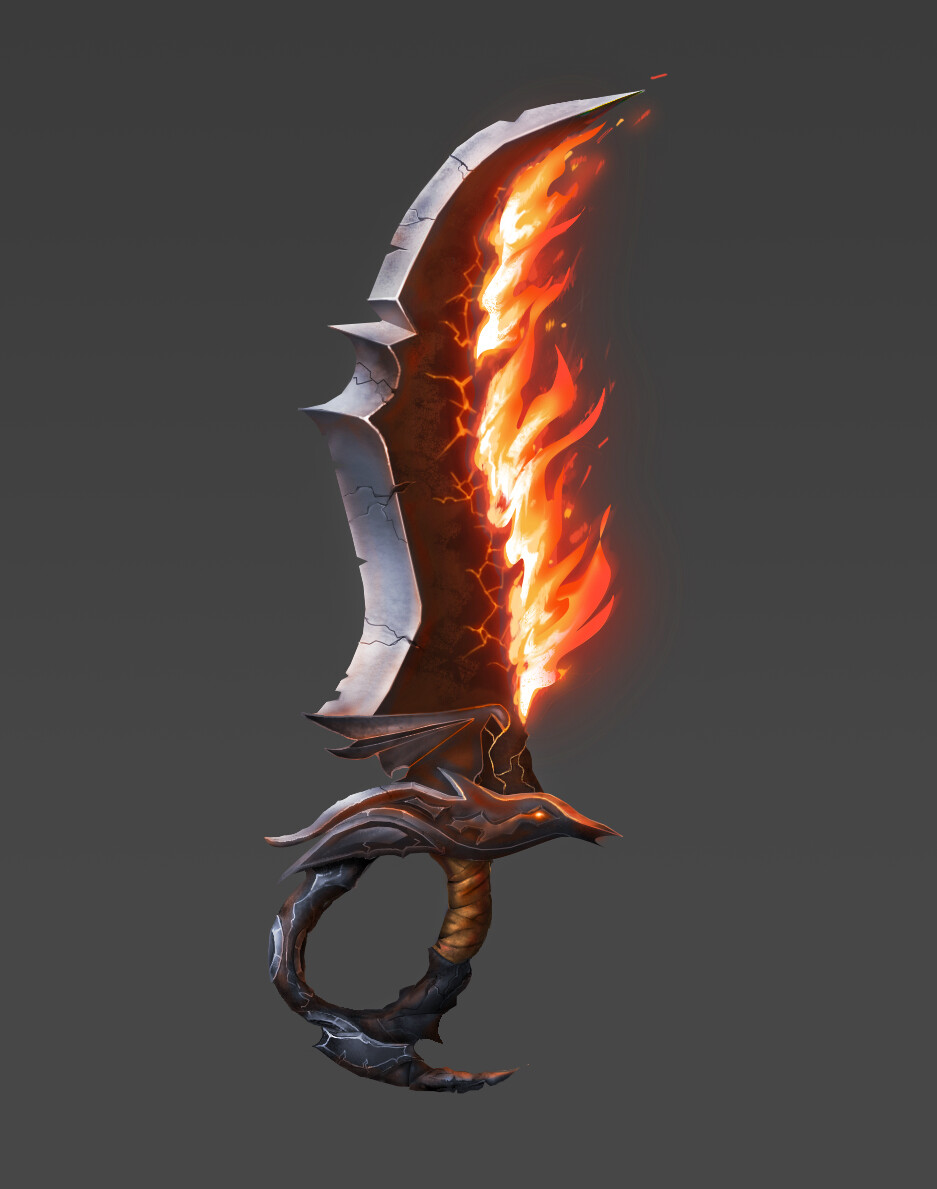 ArtStation - The Fiery Sword
