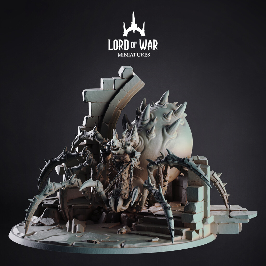 ArtStation - Orc Spider Mount - Lord of War Miniatures