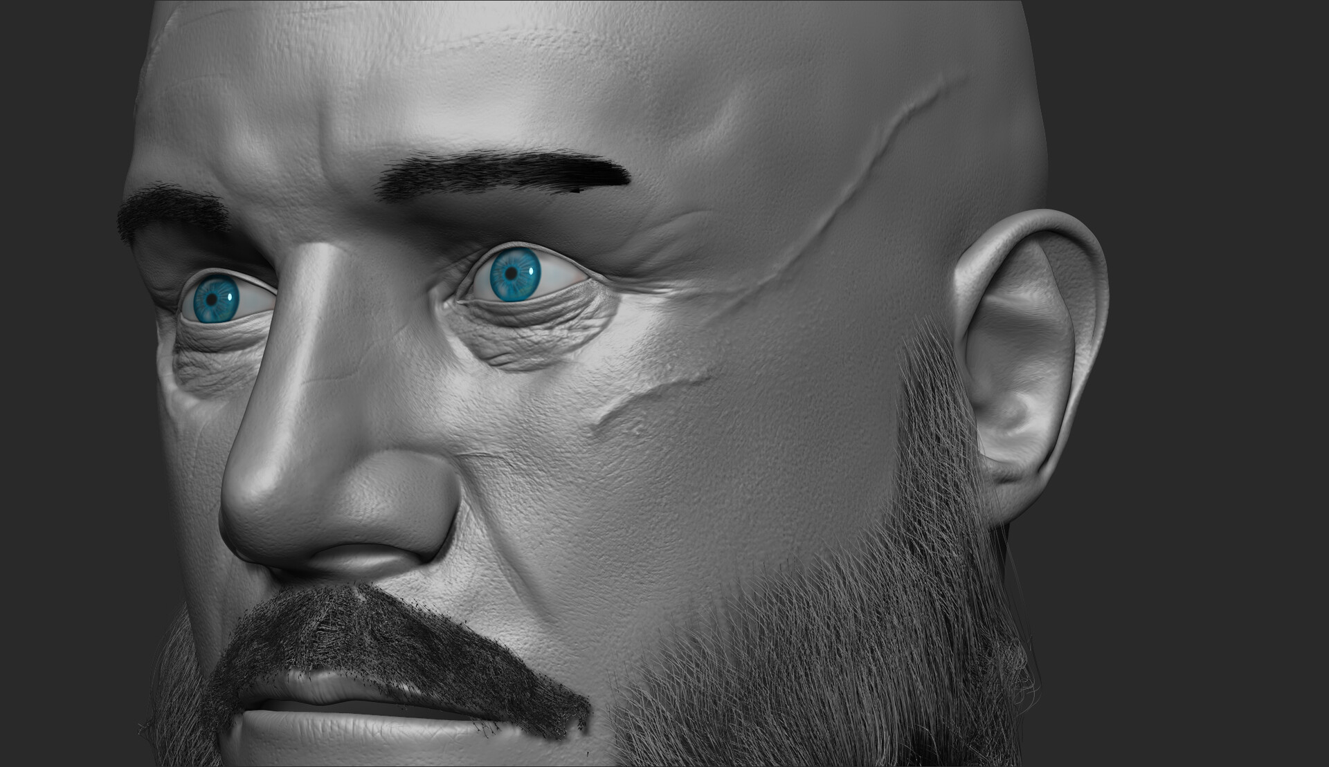 Mike Langran - Ragnar Face Study