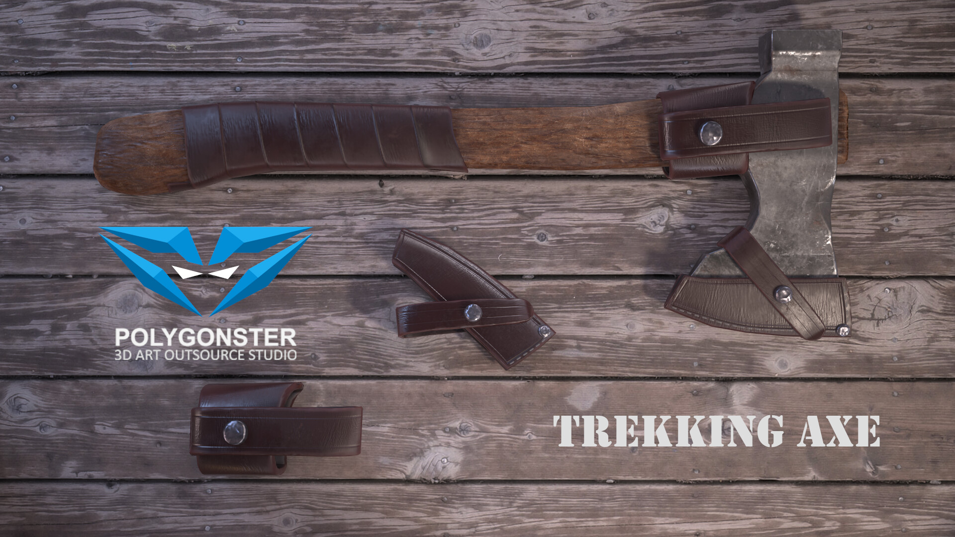 Polygonster Studio - Trekking axe