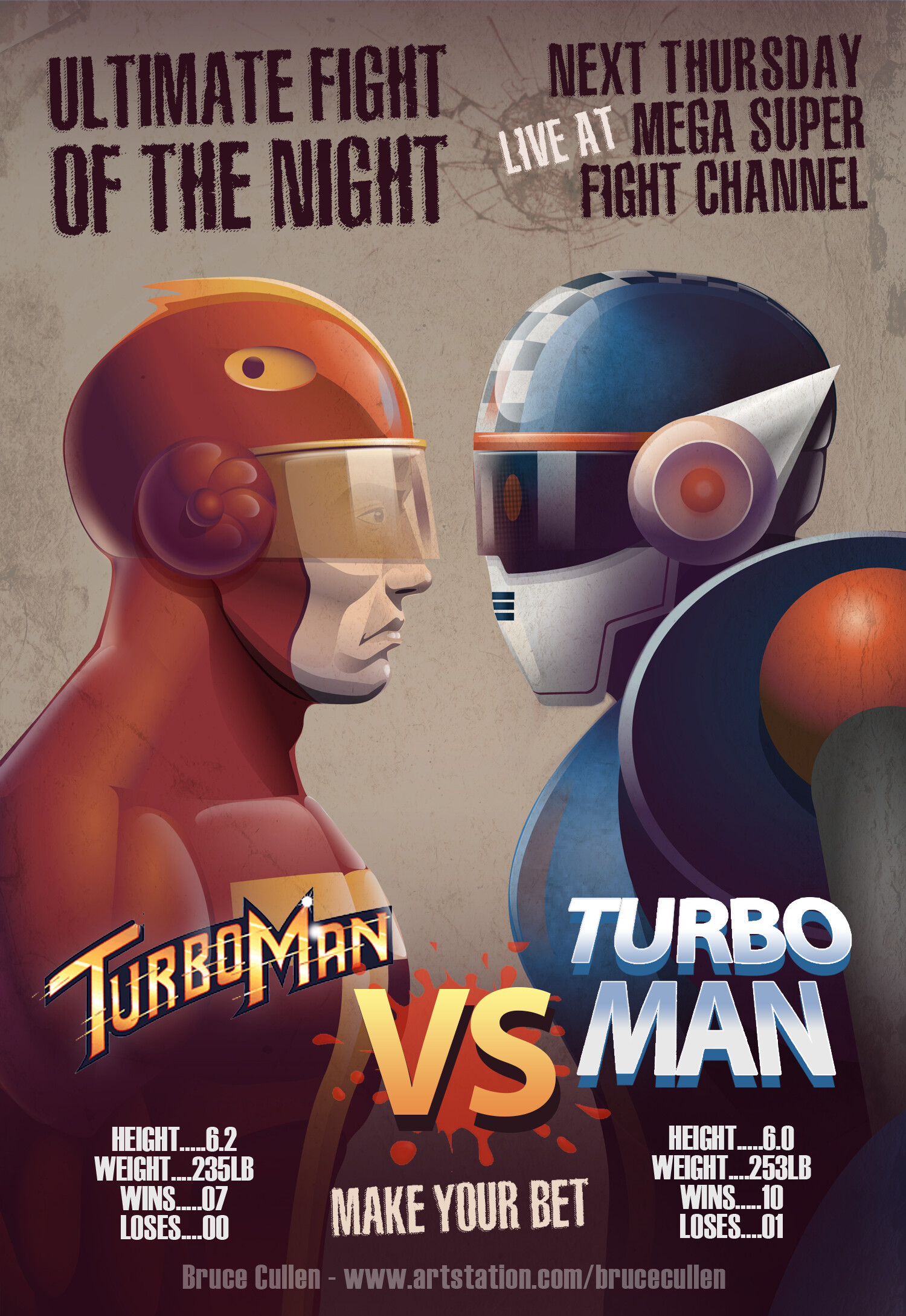 ArtStation - Turboman Poster - Instagram Challenge - Vector