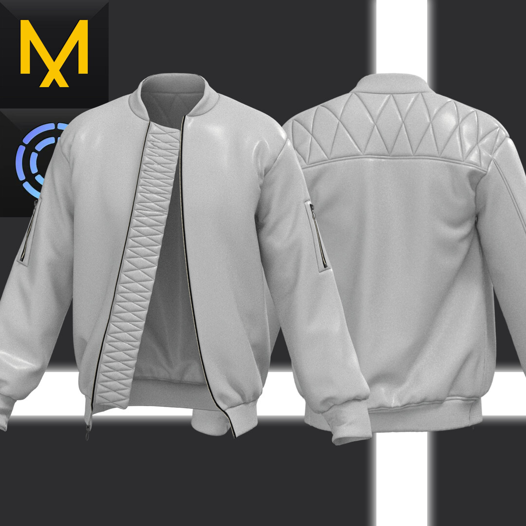 ArtStation - Bomber Jacket OBJ FBX ZPRJ