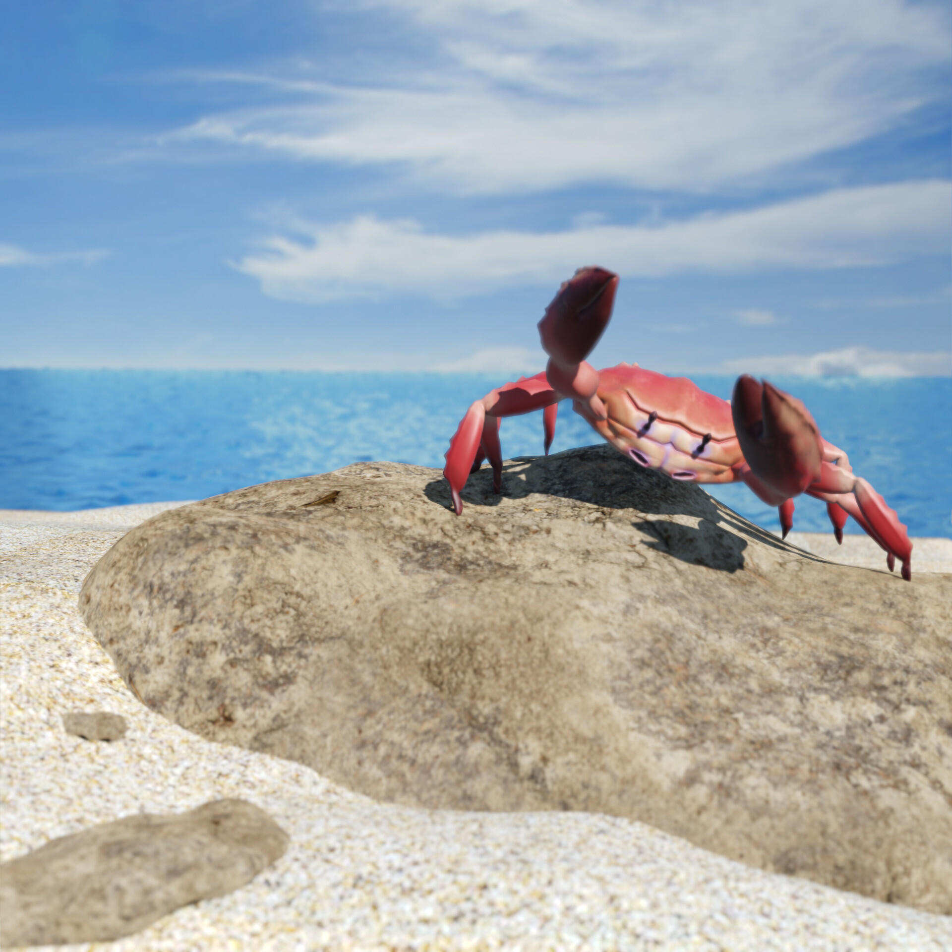 ArtStation - Crab is saying hello!