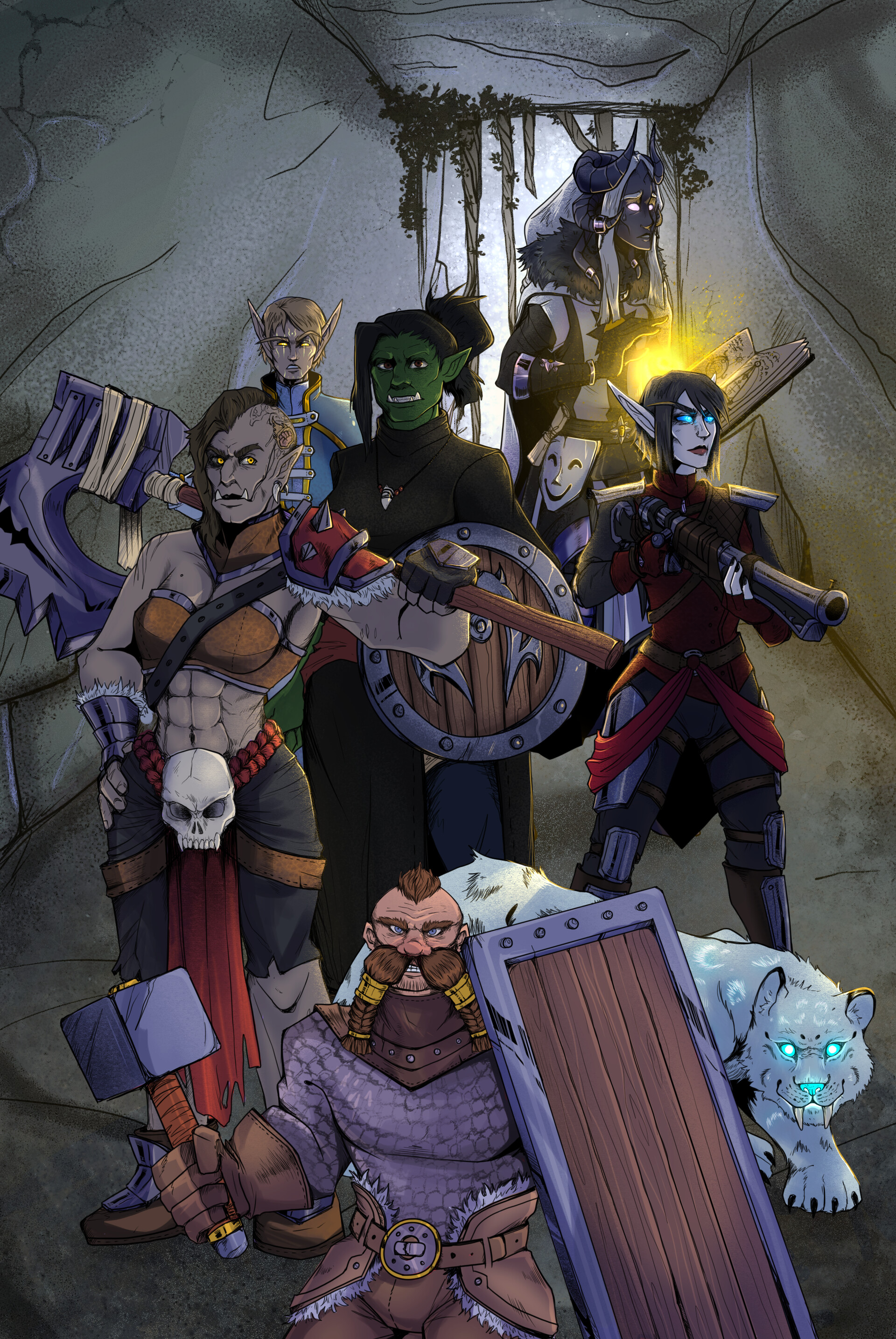 ArtStation - Cover for dnd game [warcraft/dnd]