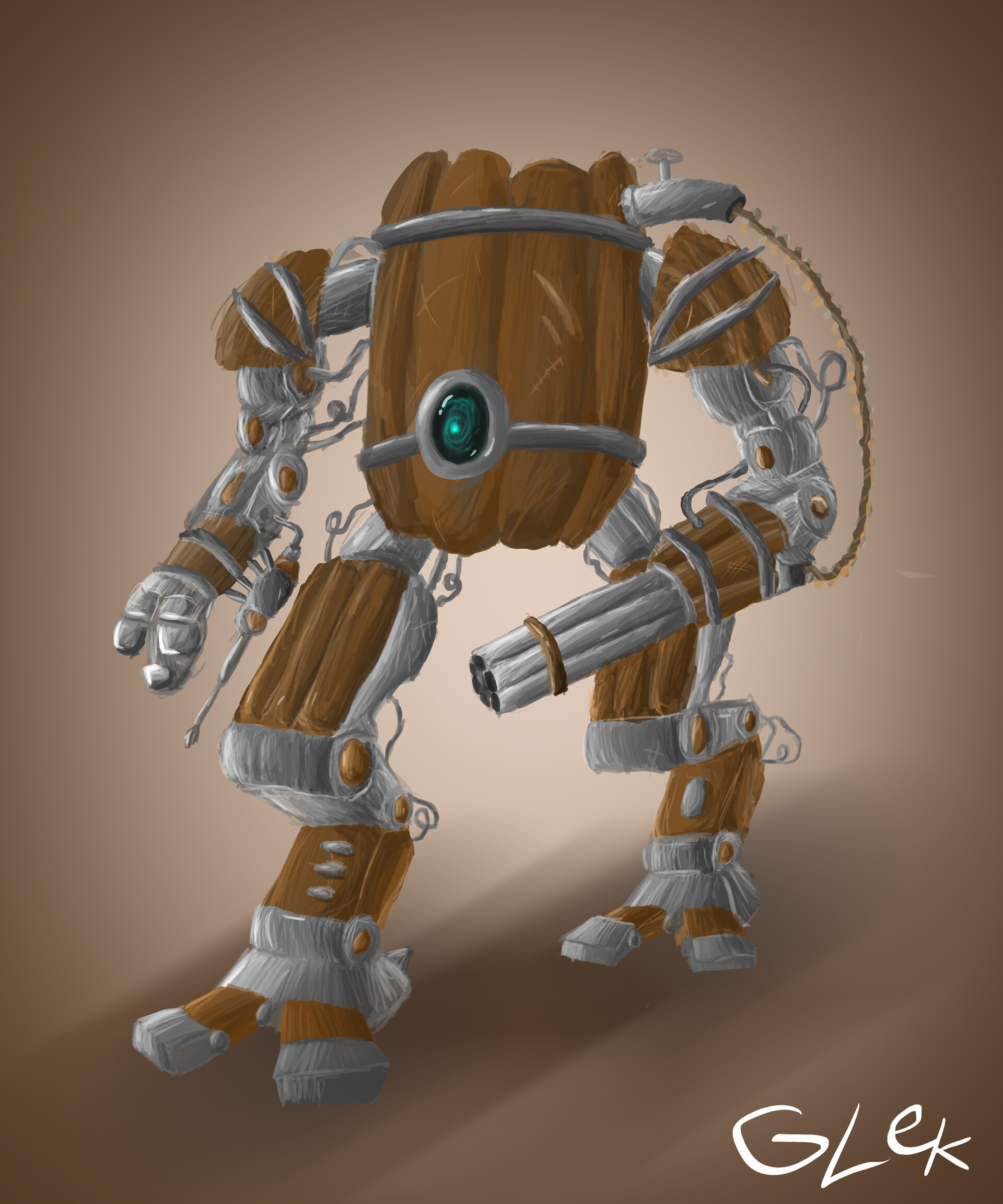 ArtStation - robot-barrel