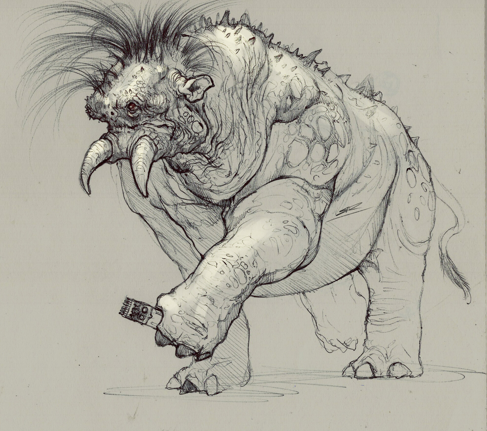ArtStation - "Well, should I just buzz it off?"