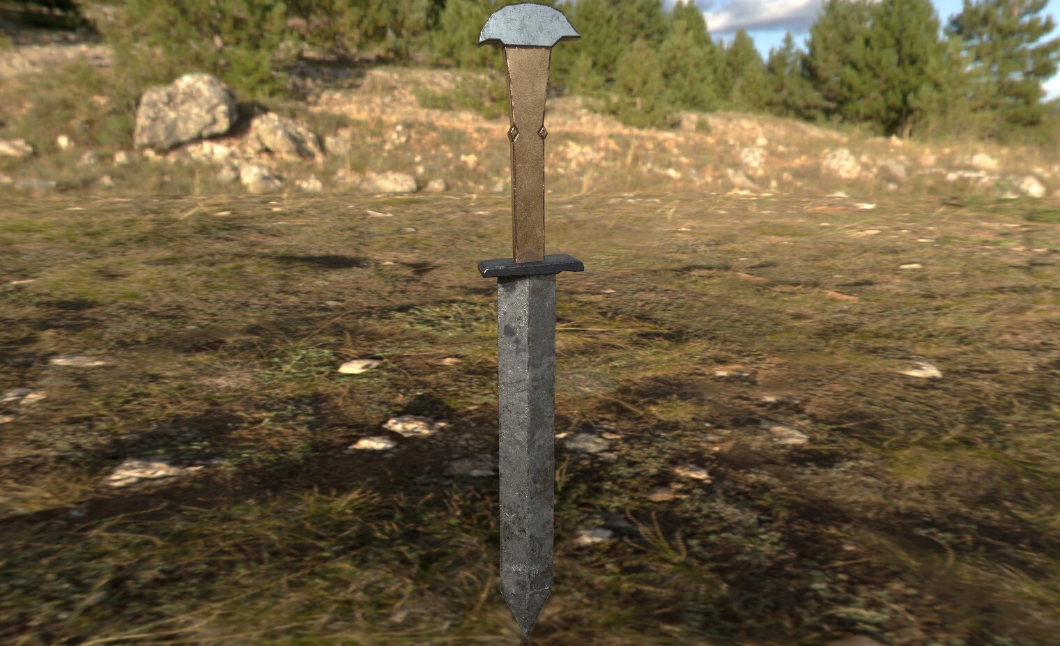 ArtStation - Medieval Short Sword|High Poly
