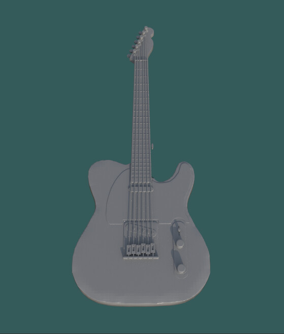 ArtStation - Telecaster shape electric guitar