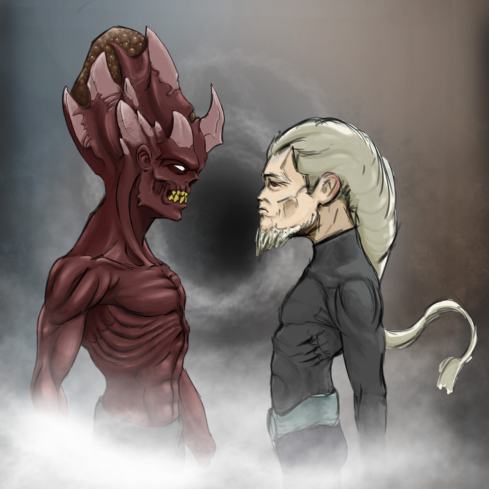 ArtStation - DEMONIO VS MAESTROS